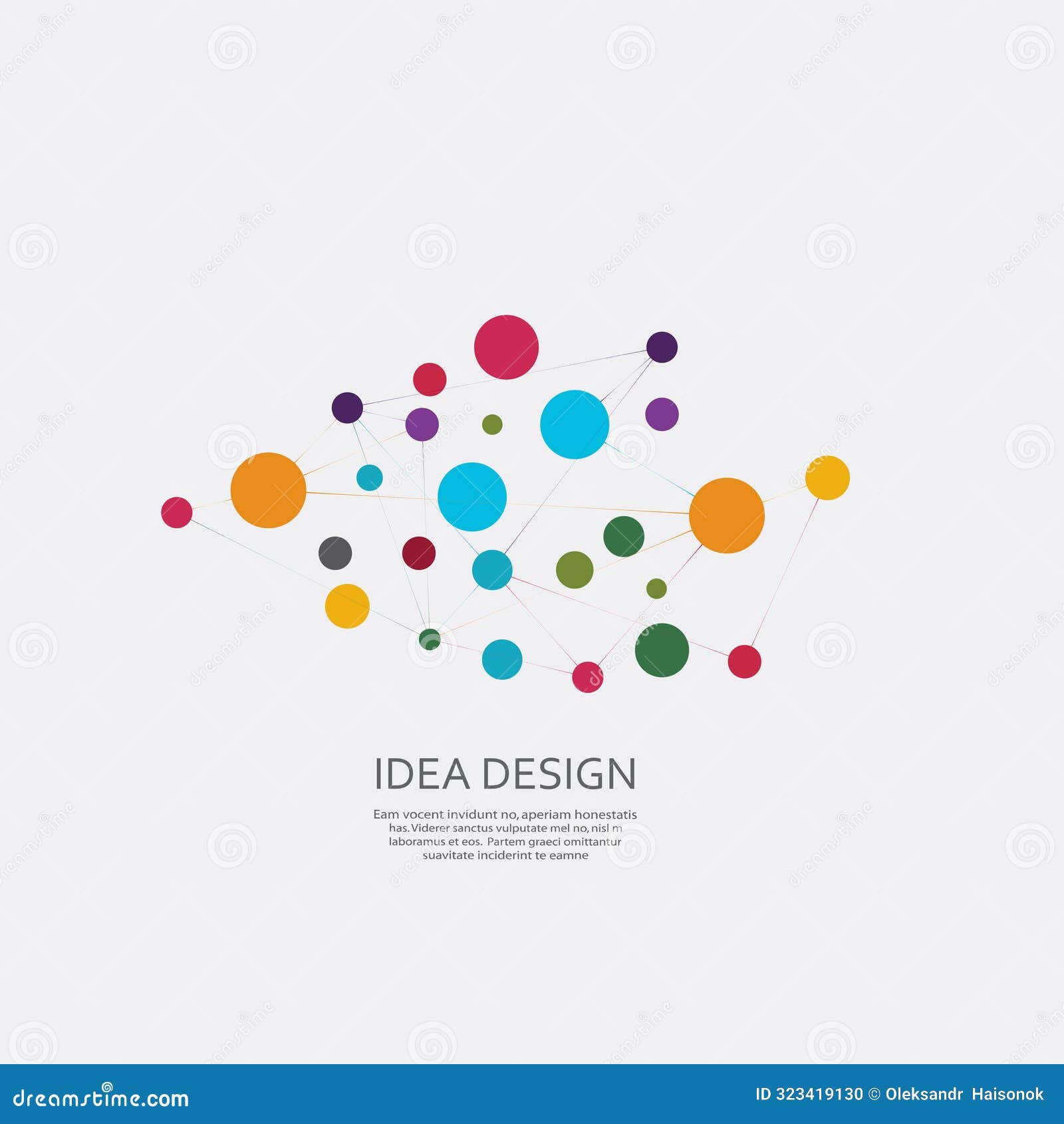 Vector Connect Design. Abstract Illustration Stock Vector ...