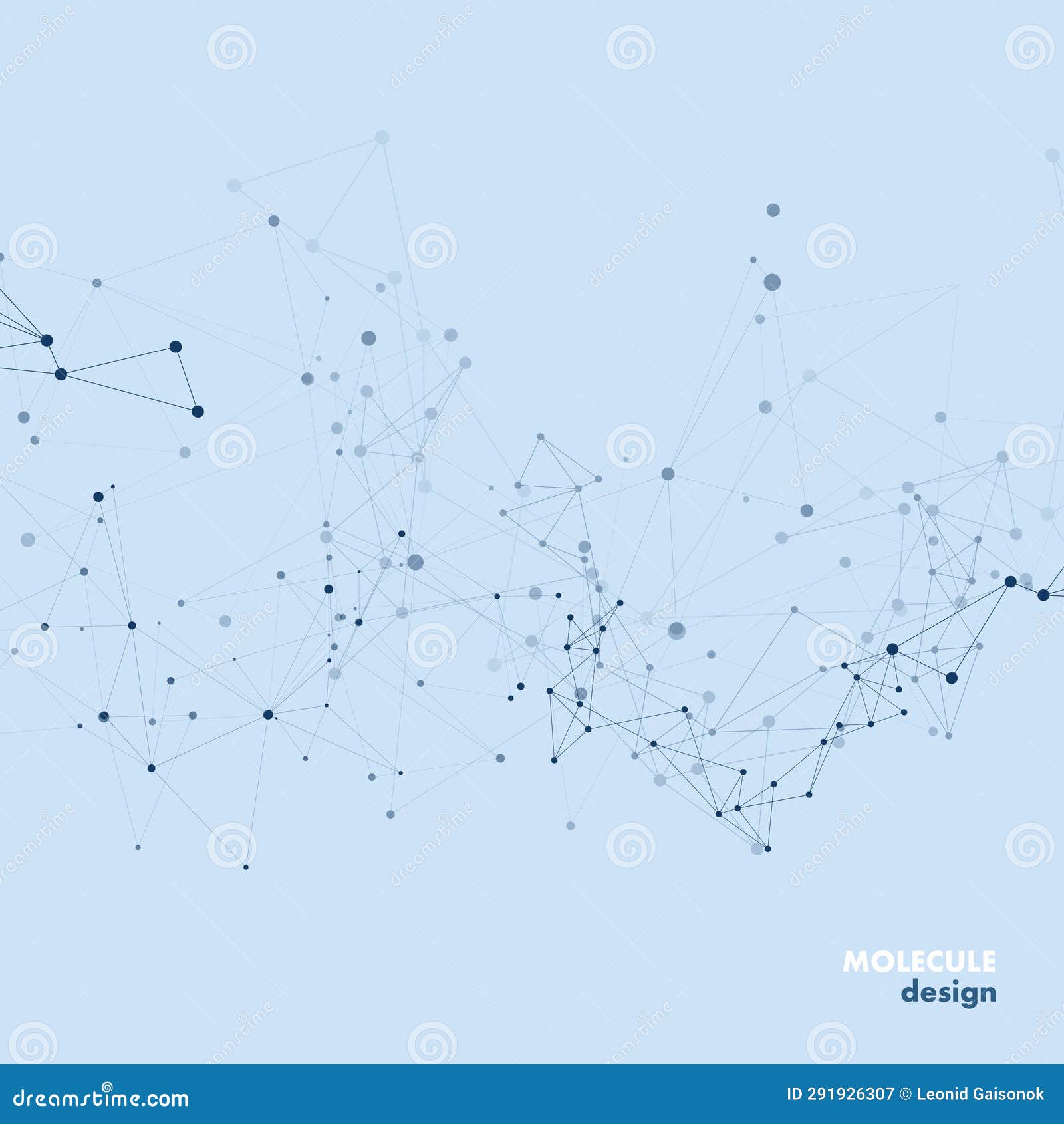 Triangle Molecular Structure On Grey Background Royalty-Free Stock ...