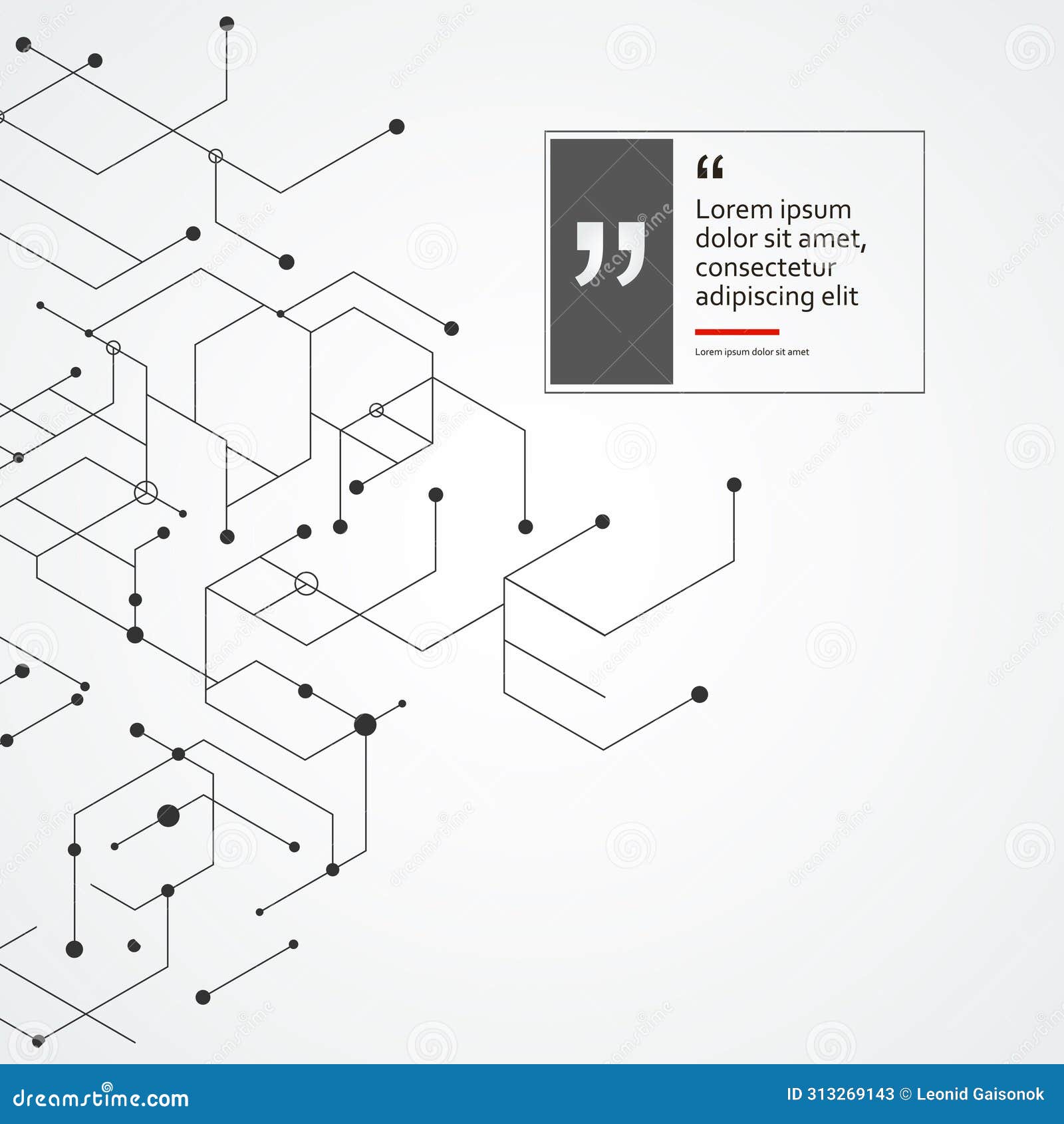 Vector Connect Lines and Dots. Banner Template for Technology Stock ...