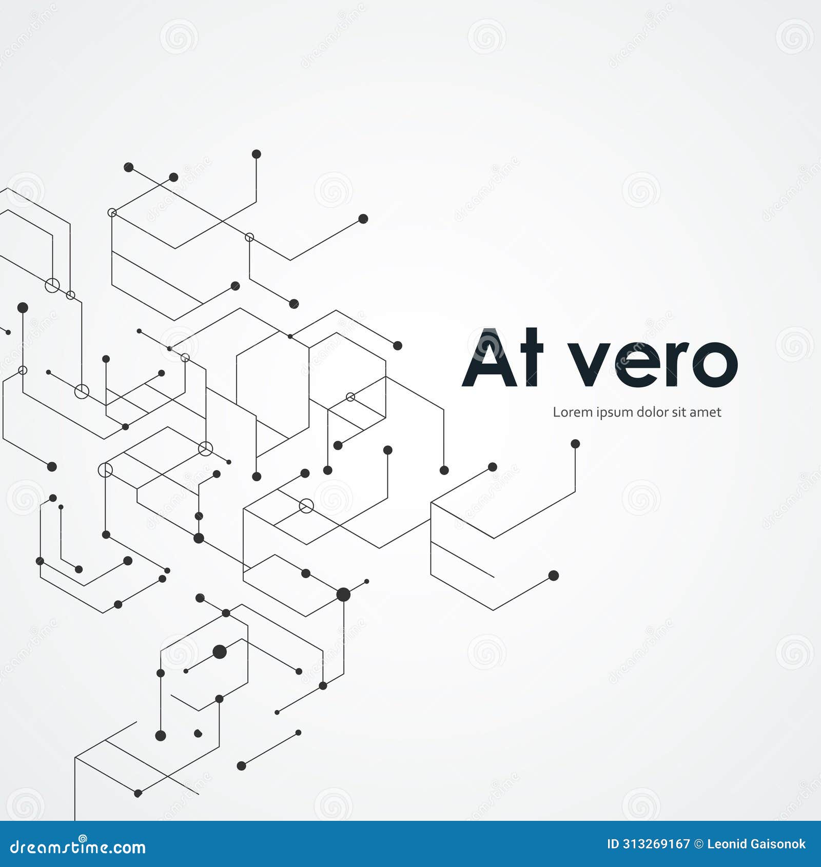 Vector Connect Lines and Dots. Banner Template for Technology Stock ...