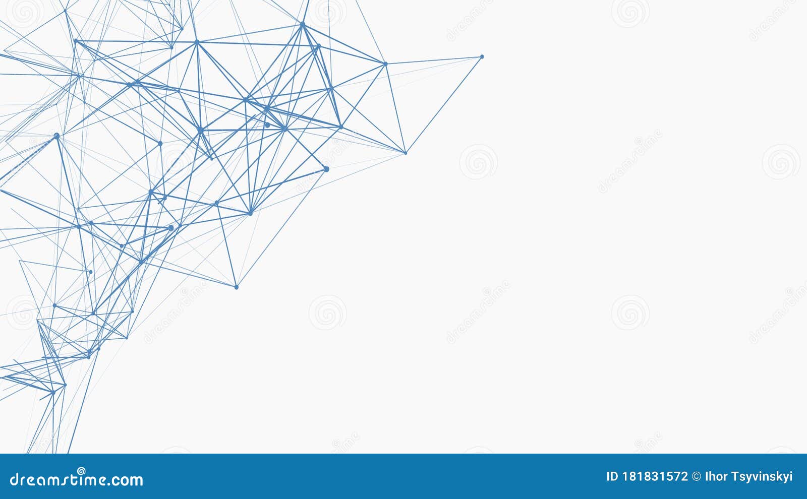 Vector Connecting Lines And Dots On White Background Network