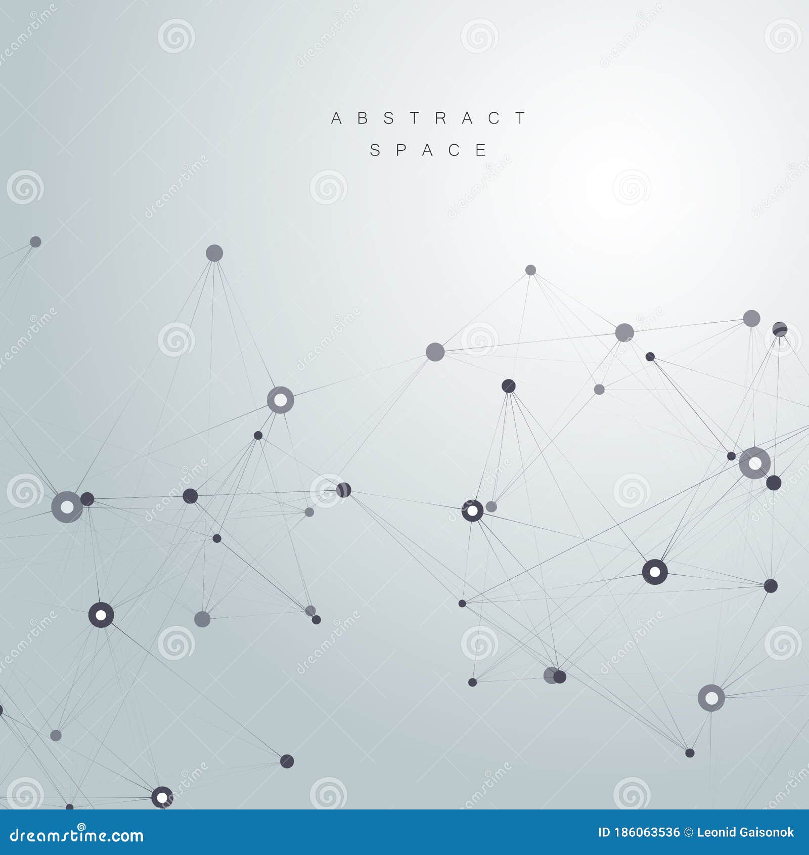 Vector Connection Abstract Molecules. Science and Technology Graphic ...