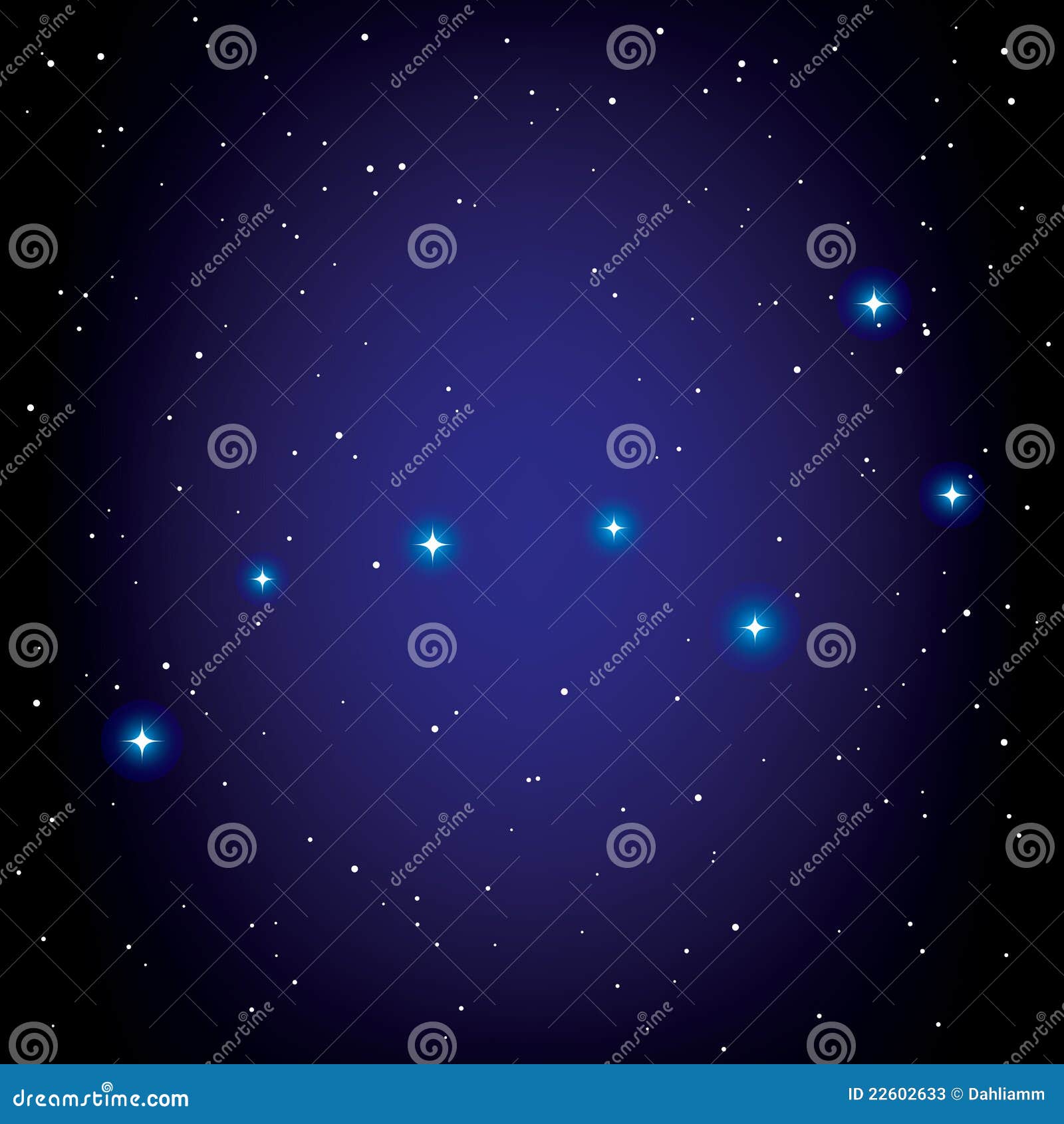 Vector Constellation of Big Dipper Stock Vector - Illustration of ...