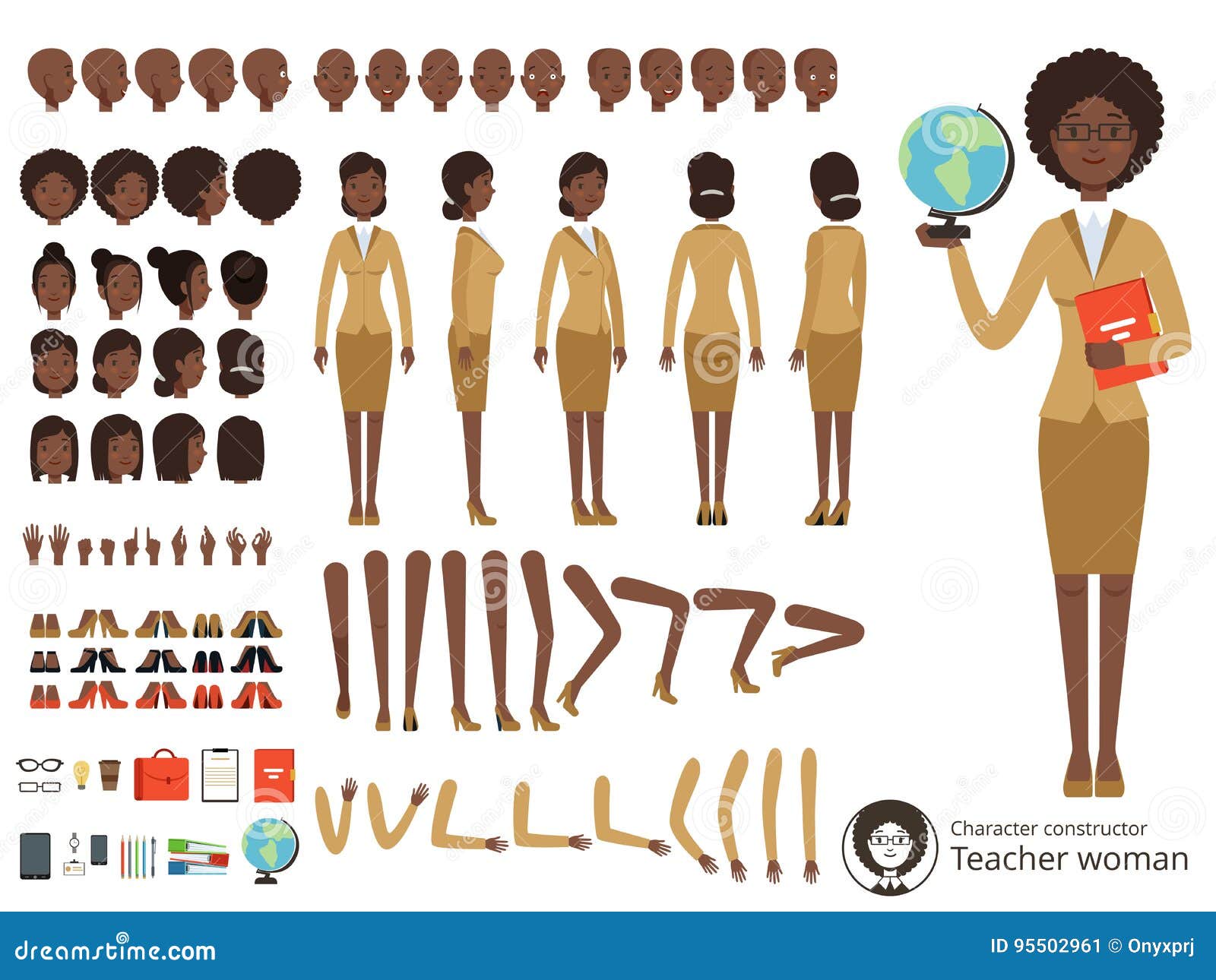 Different Body Types. Different Women Vector Illustration. Body ...