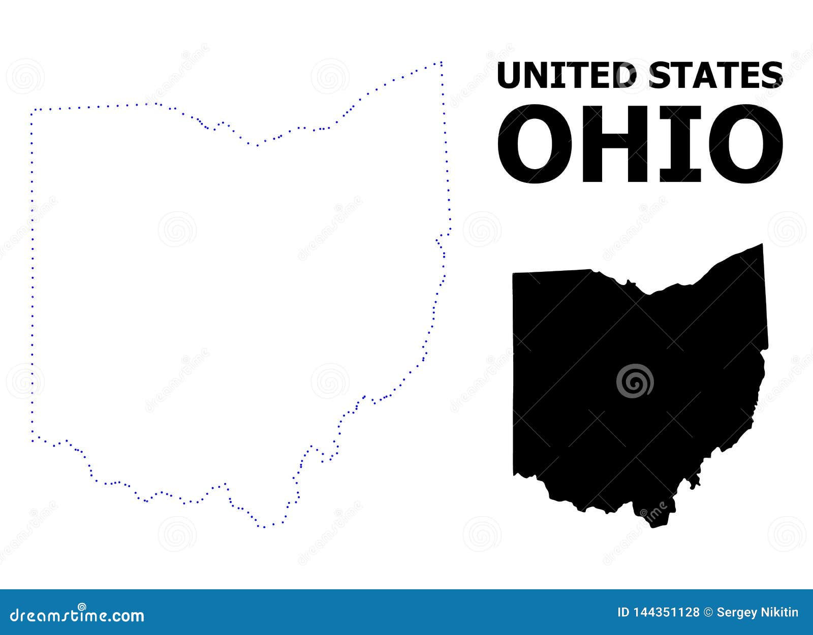Simple Map Of Ohio