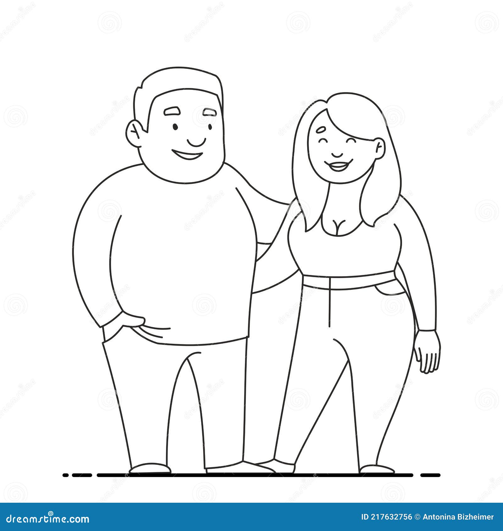 Overweight Couple Man And Woman Do Water Aqua Fitness Aerobics In The