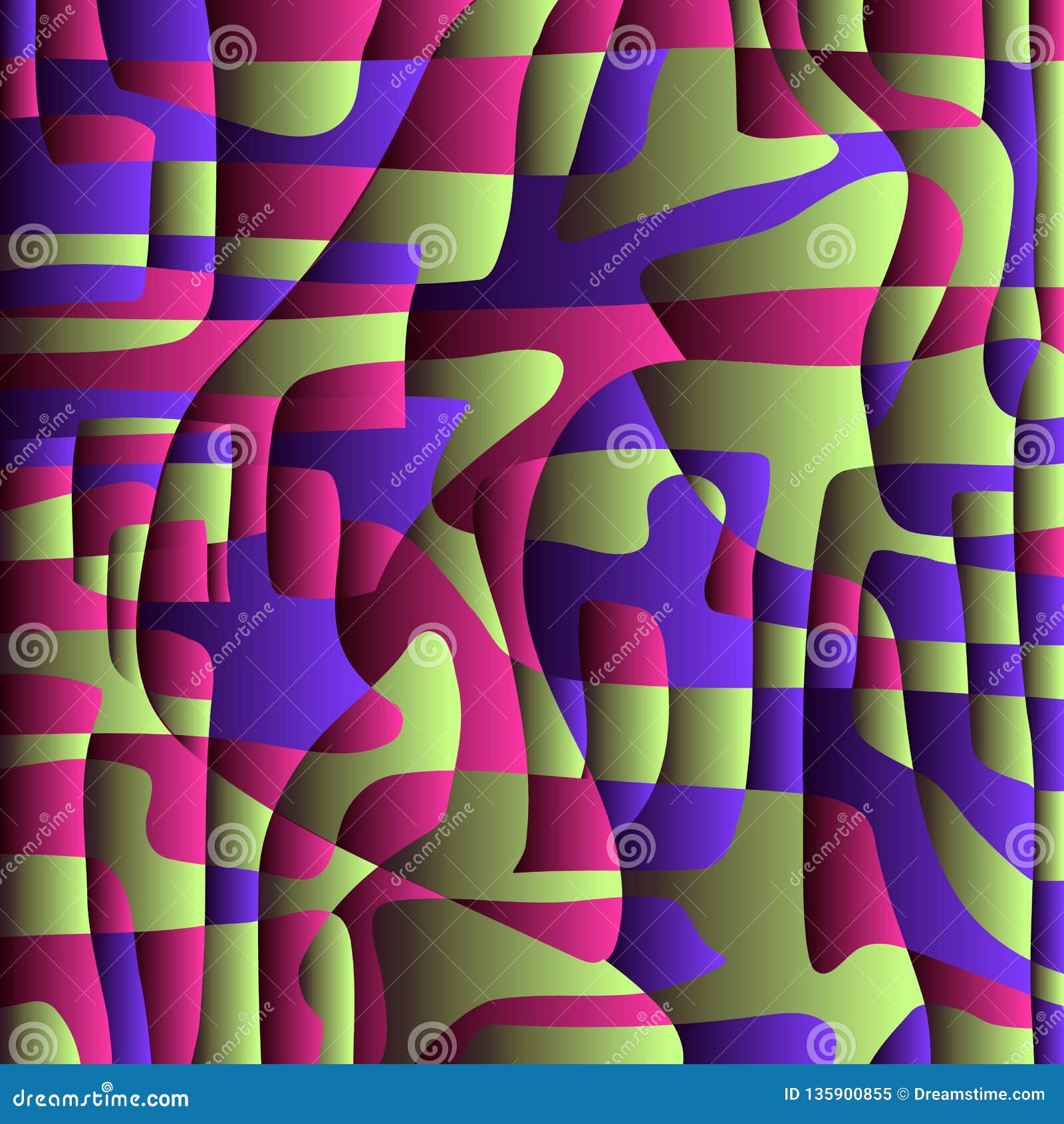 Vector Contrasting Background of Models of Different Shapes. Stock ...