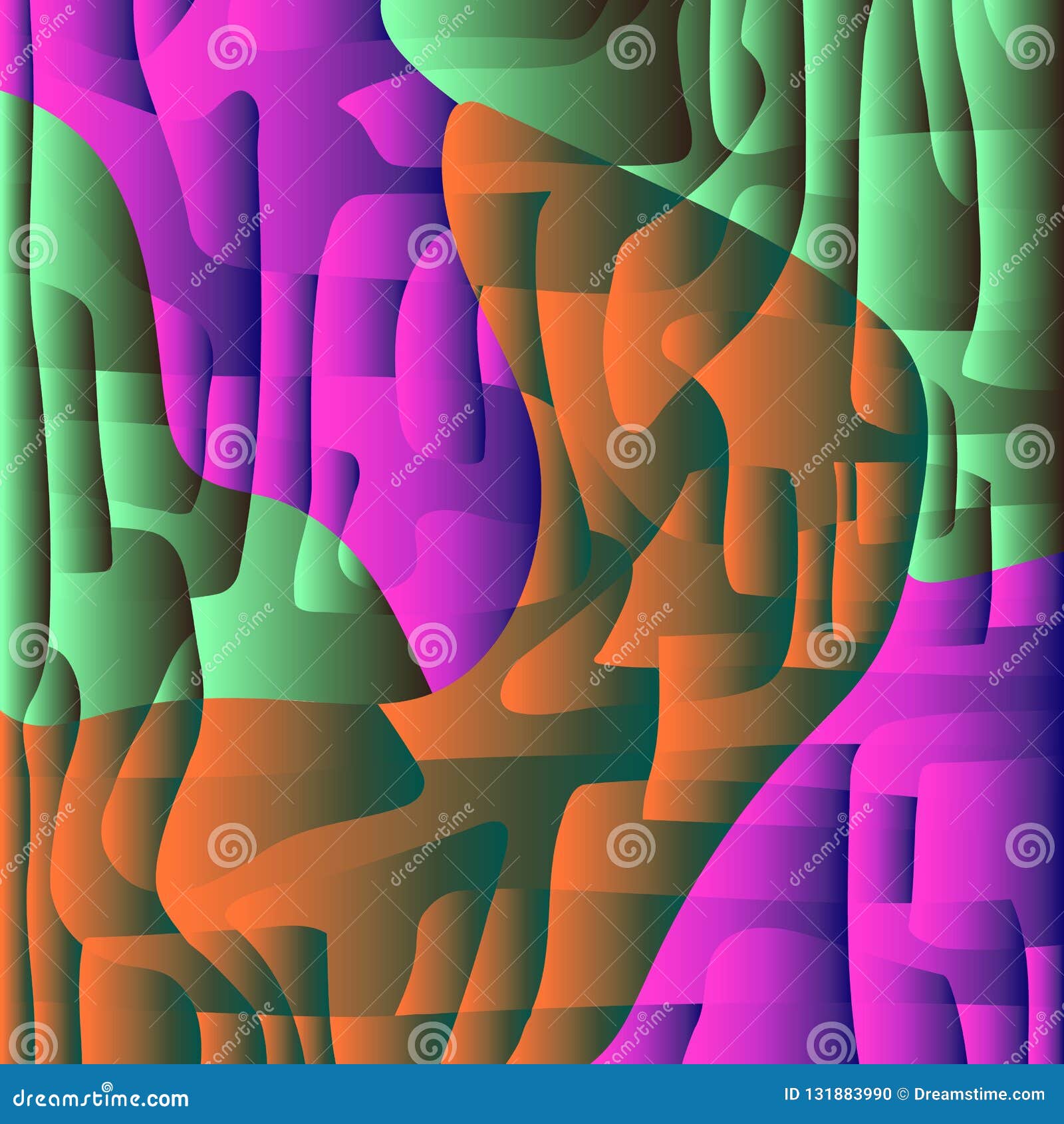 Vector Contrasting Background of Models of Different Shapes. Stock ...