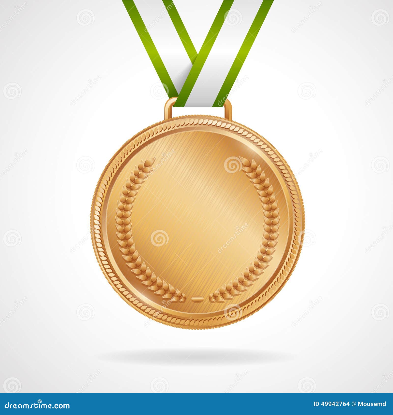Vector Copper Medal with Ribbon Stock Vector - Illustration of ...