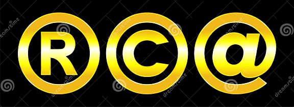 Vector Copyright and Email Symbols Stock Vector - Illustration of eps10 ...