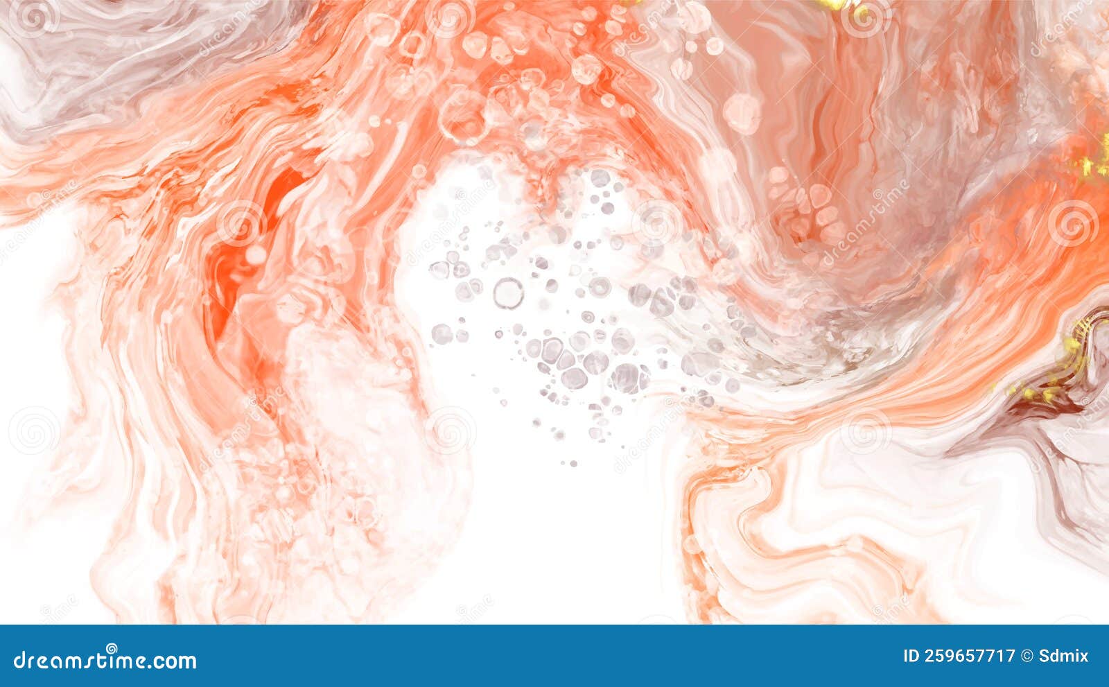 Vector Coral Banner. Hand Drawn Abstract Paint Brush Stroke Stock ...