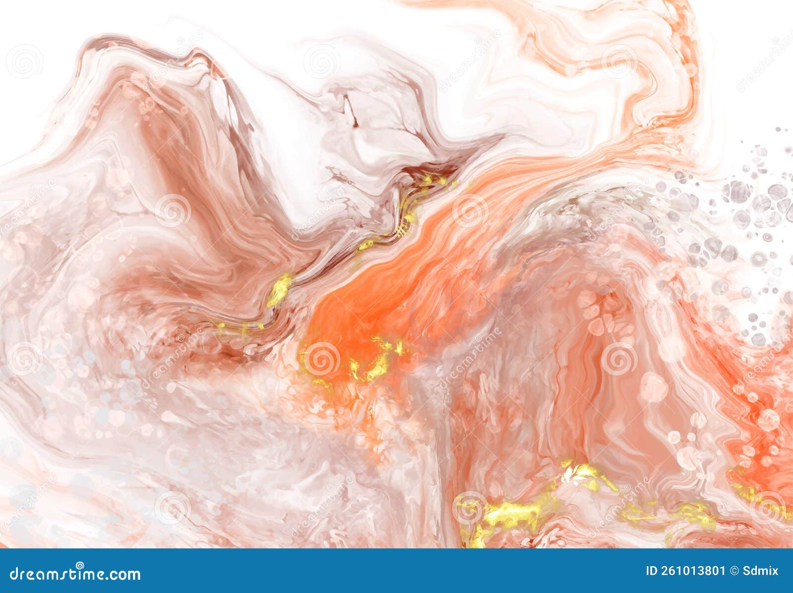 Vector Coral Banner. Hand Drawn Abstract Paint Brush Stroke Stock ...