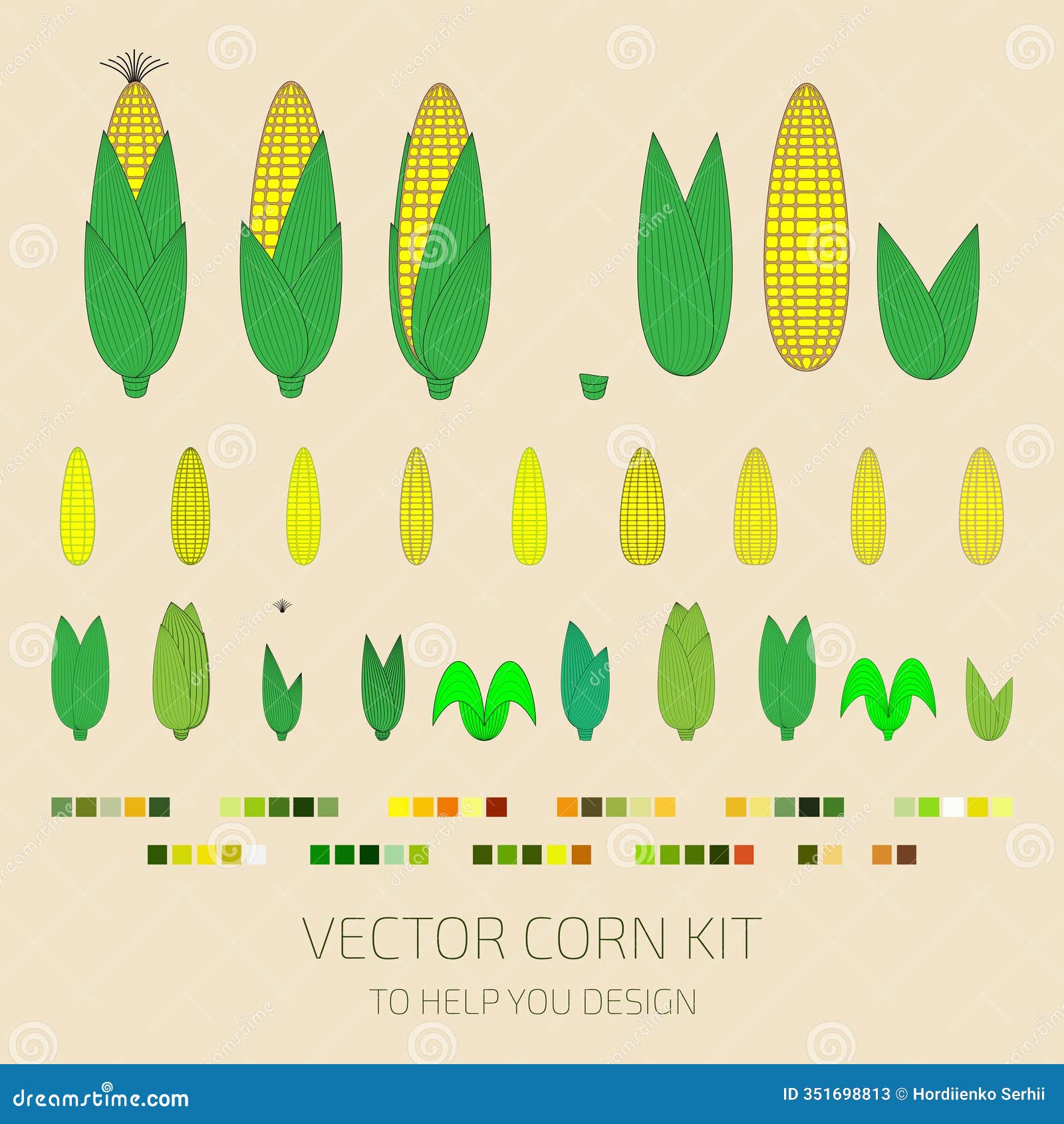 Vector Corn Infographics. | CartoonDealer.com #78415564