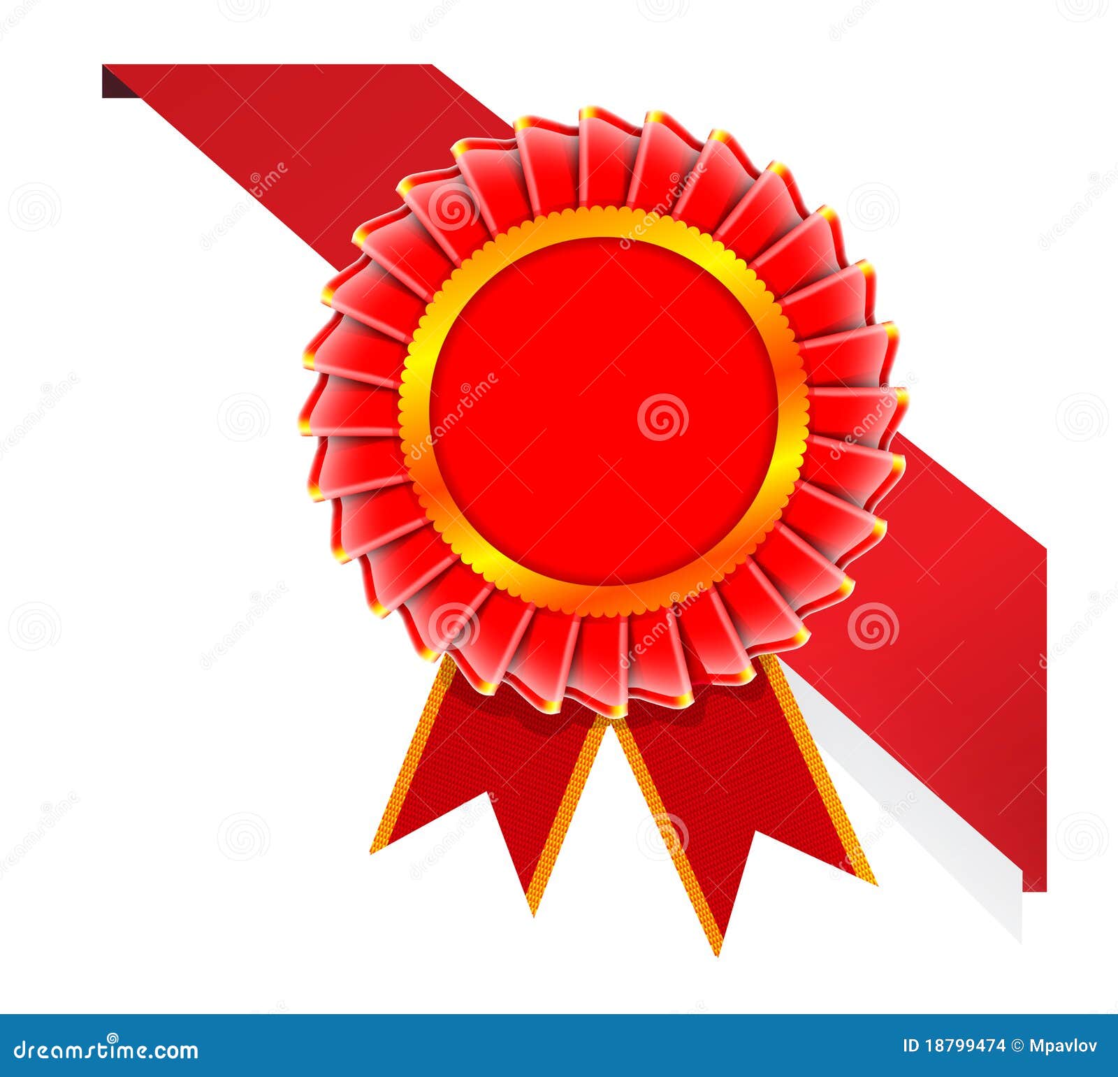 Vector Corner Ribbon and Quality Certificate. Stock Vector ...