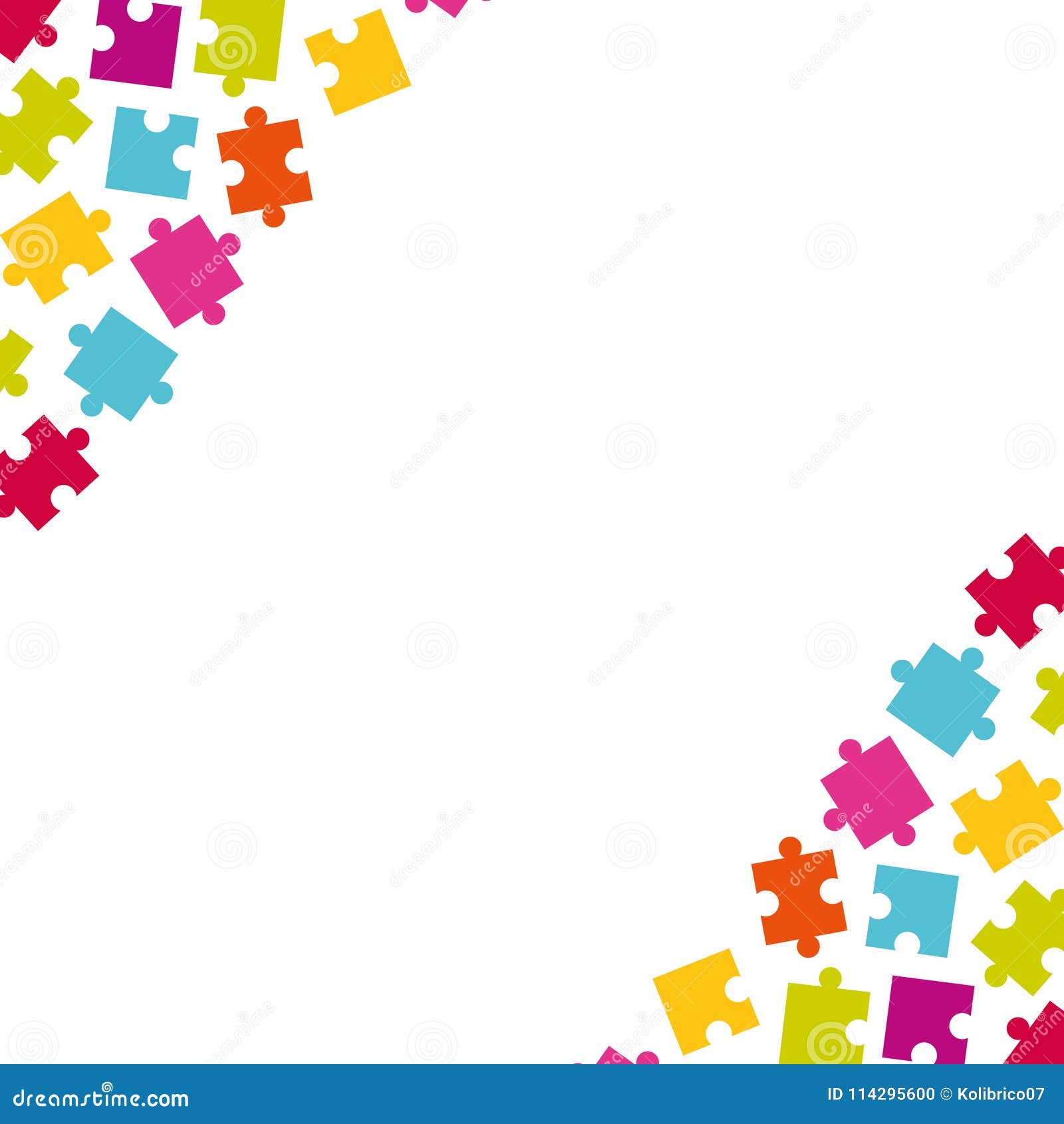 Colorful Puzzle Borders