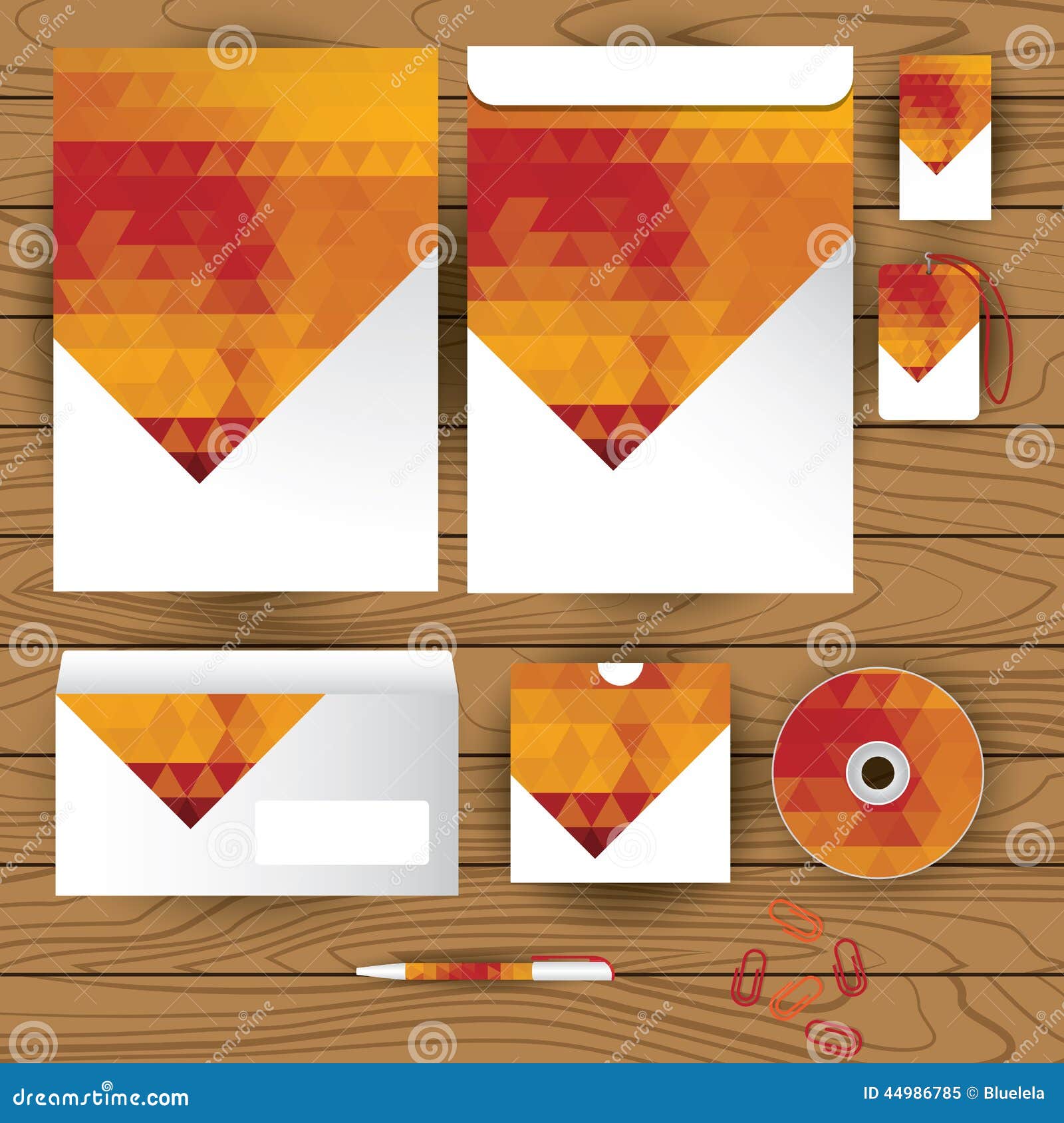 Vector Corporate Identity, Triangle Pattern Design, Geometric Stock ...