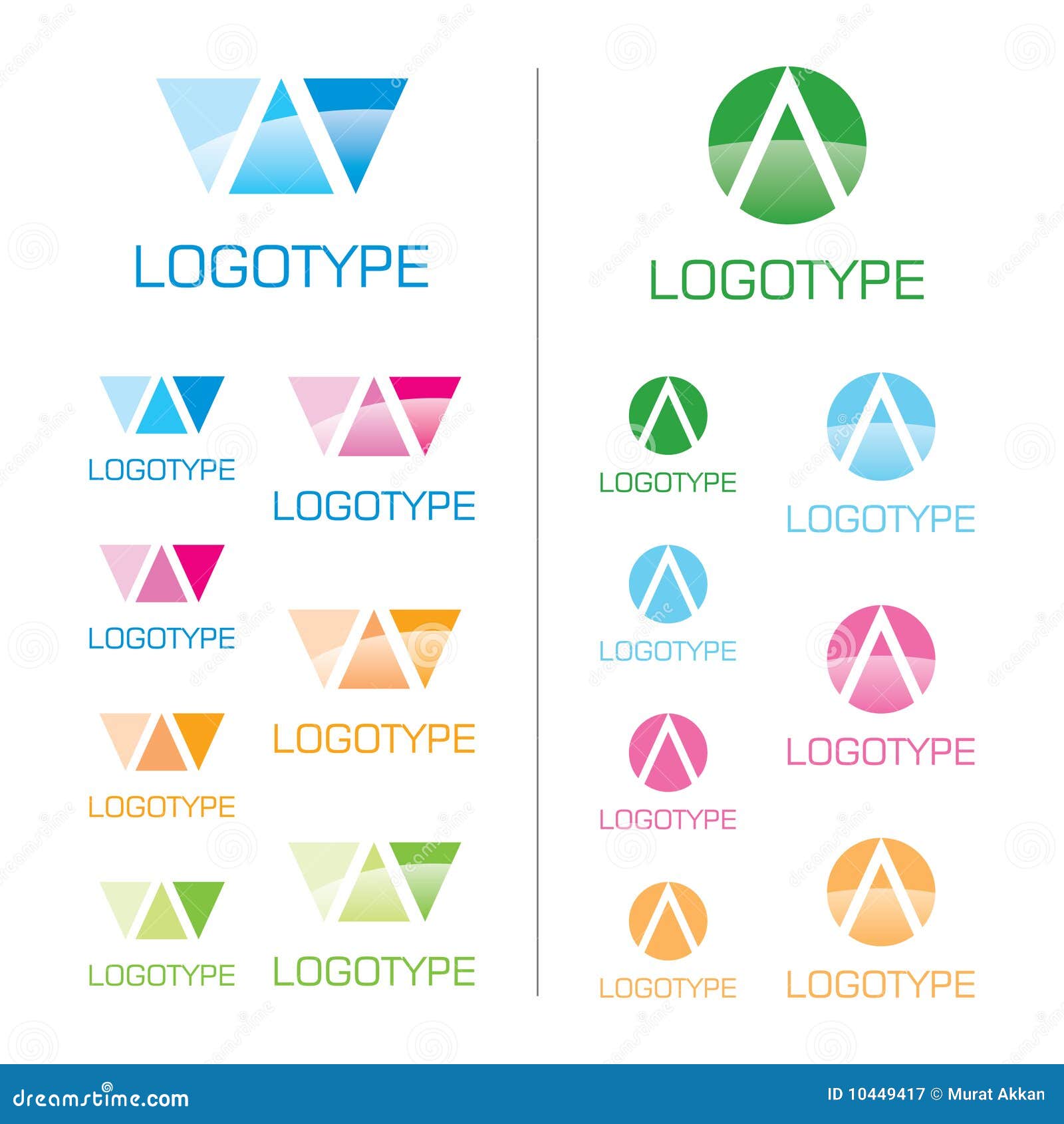 Vector Corporate Logos stock vector. Illustration of geometry - 10449417