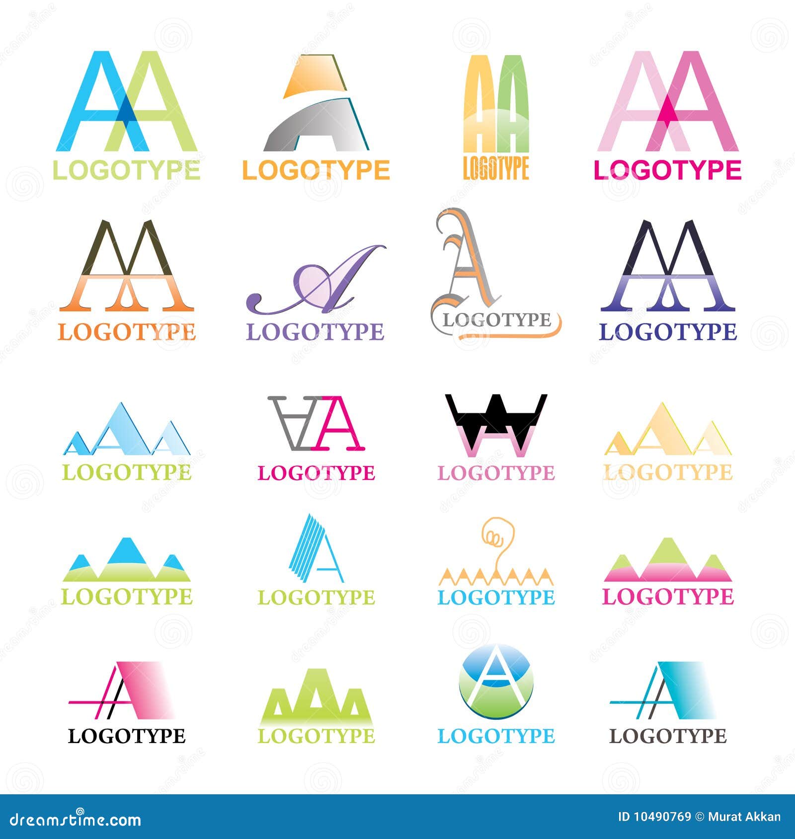 Vector Corporate Logos stock vector. Illustration of concept - 10490769
