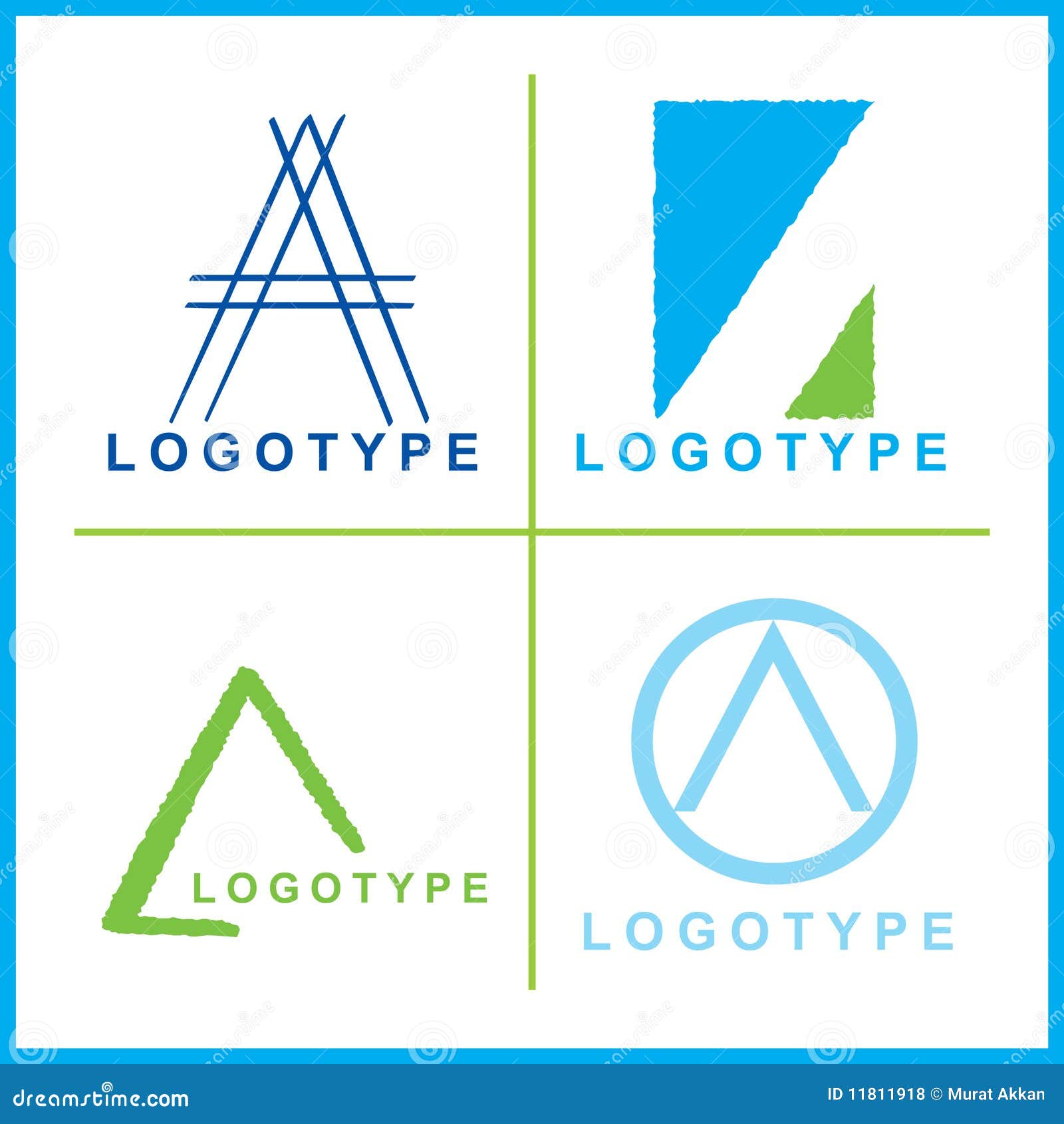 Vector corporate Logos stock vector. Illustration of blue - 11811918