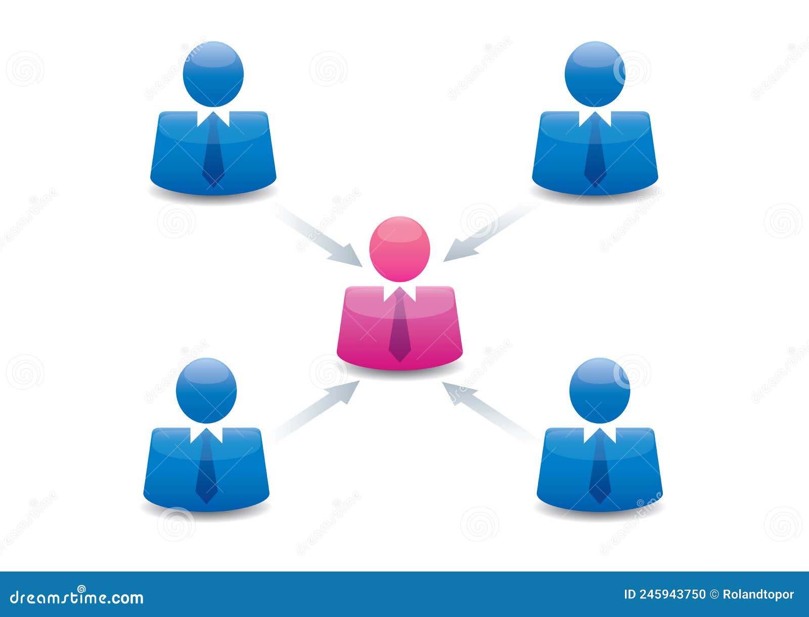 Vector corporate people. stock illustration. Illustration of group ...