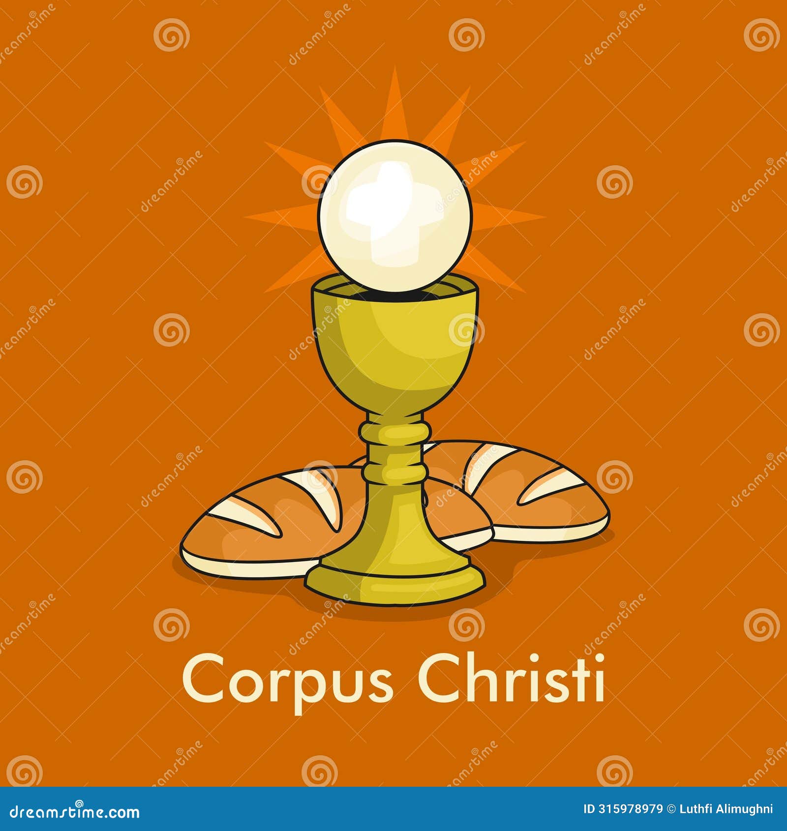 Vector Corpus Christi Poster Template | CartoonDealer.com #381359767