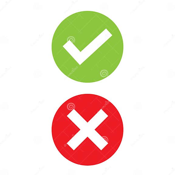 Vector Correcto E Incorrecto Ilustración del Vector - Ilustración de ...