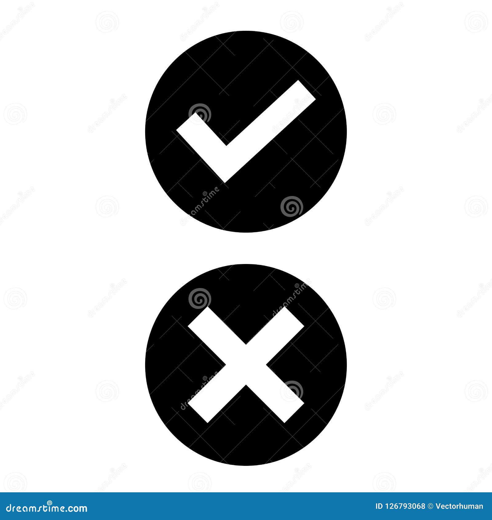 Vector Correcto E Incorrecto Del Icono Ilustración del Vector ...