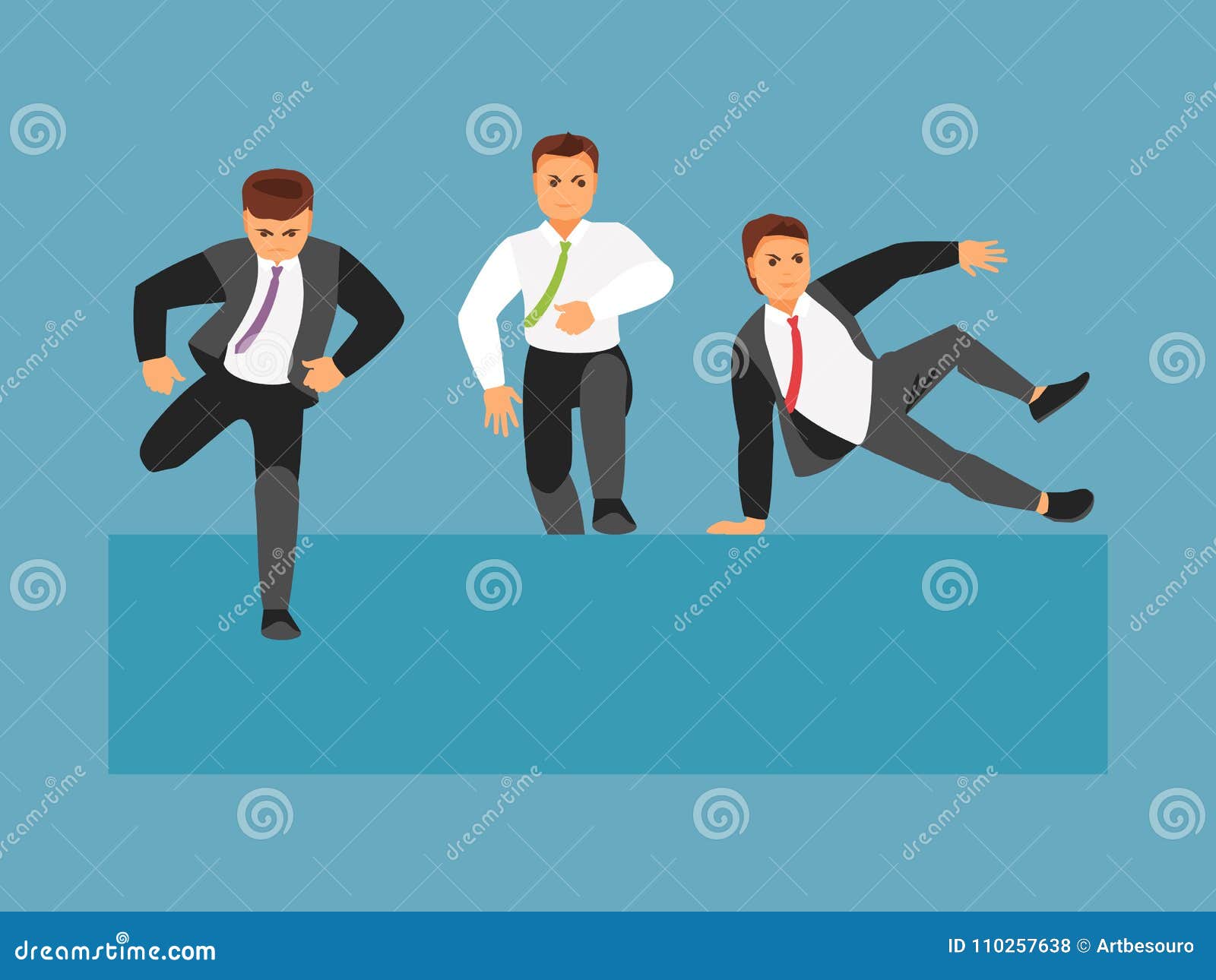 Vector Corriente De Los Competidores Ilustración del Vector ...