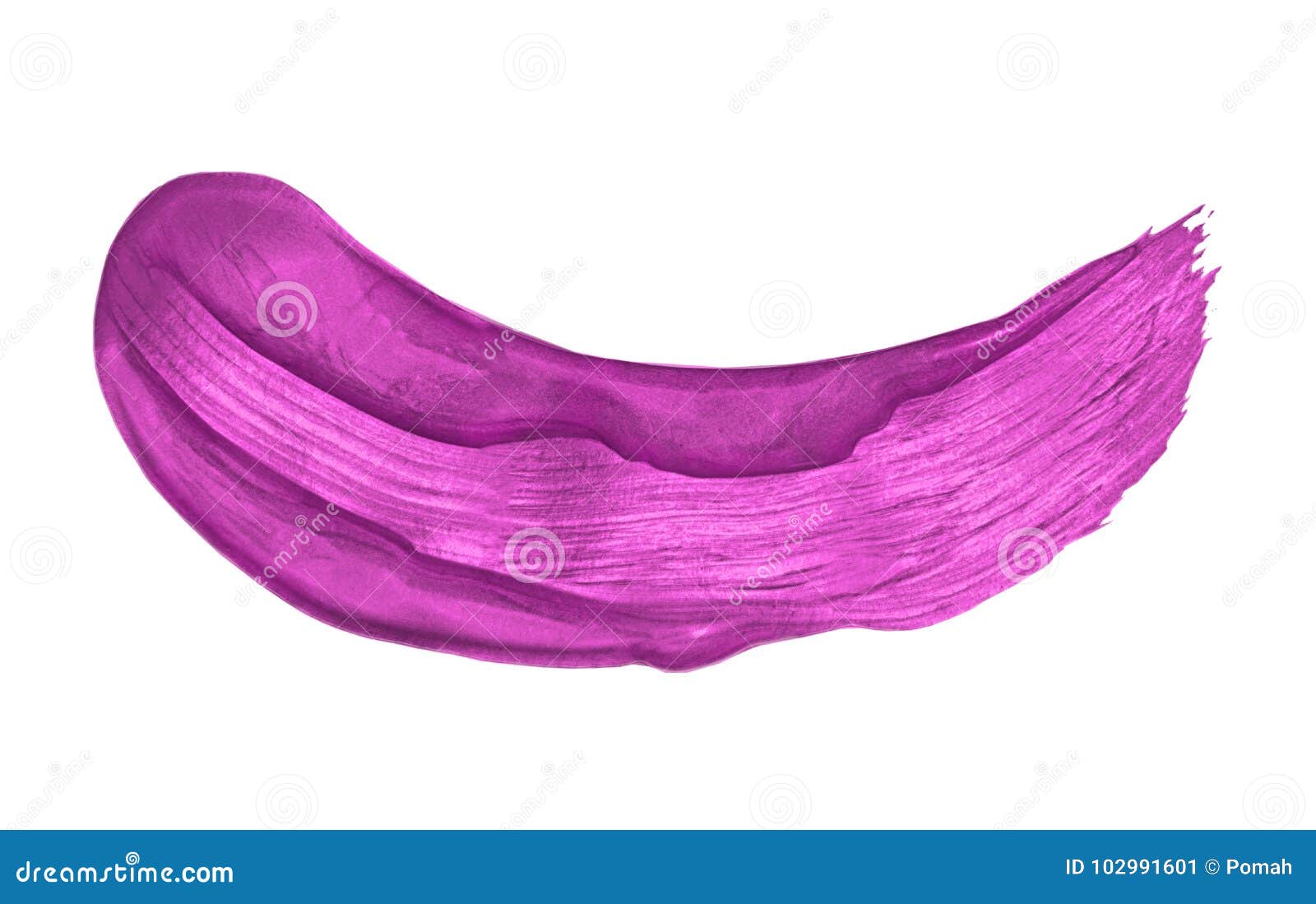 Vector Cosmetic Liquid Smear on White Background. Realistic Brush ...