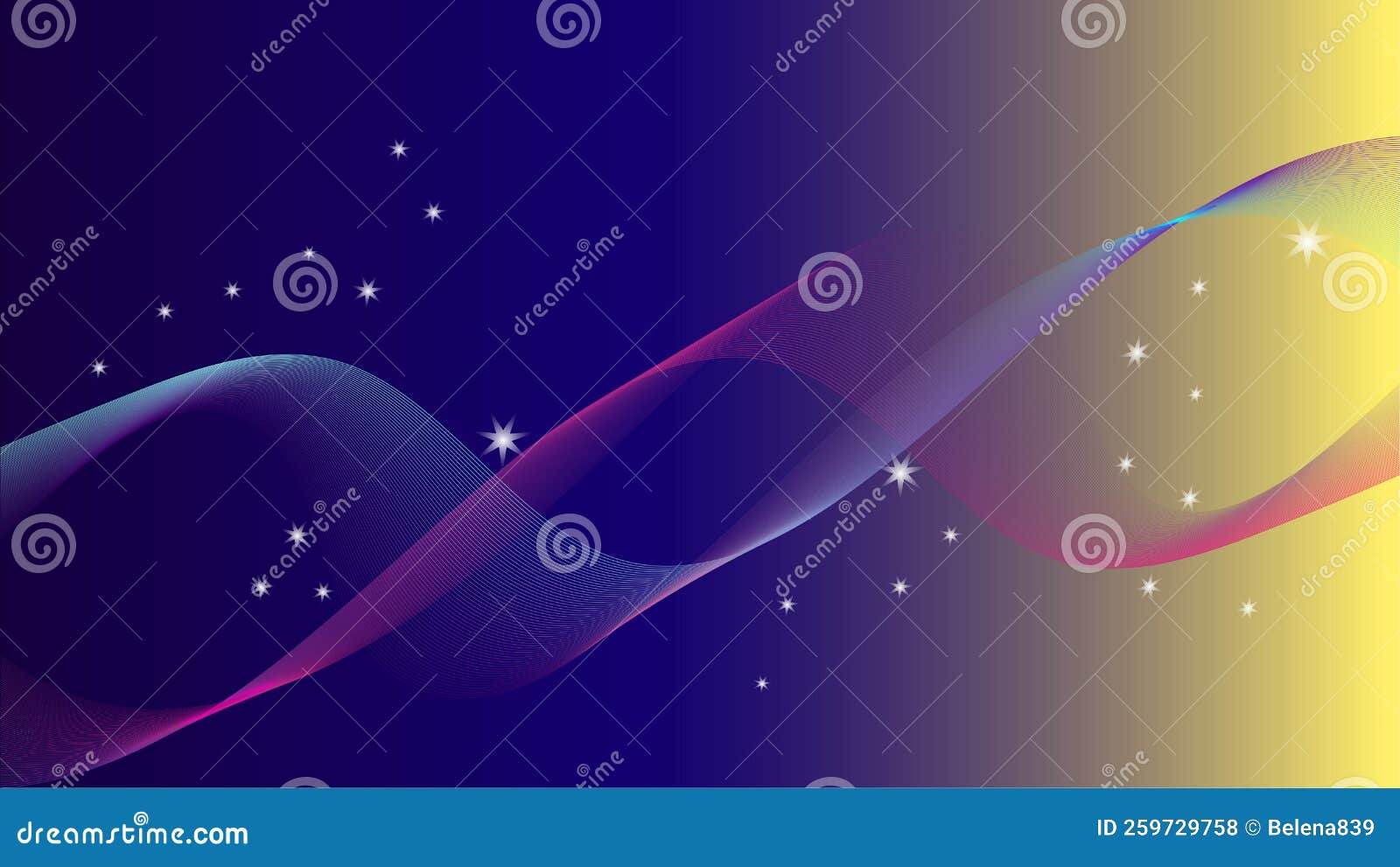 Vector Cosmic Illustration. Beautiful Colorful Space Background. Cosmos ...