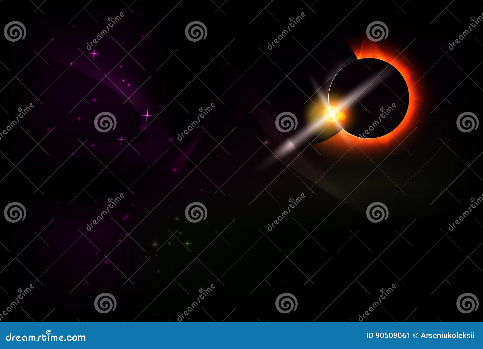 Vector cosmos stock vector. Illustration of darkness - 90509061