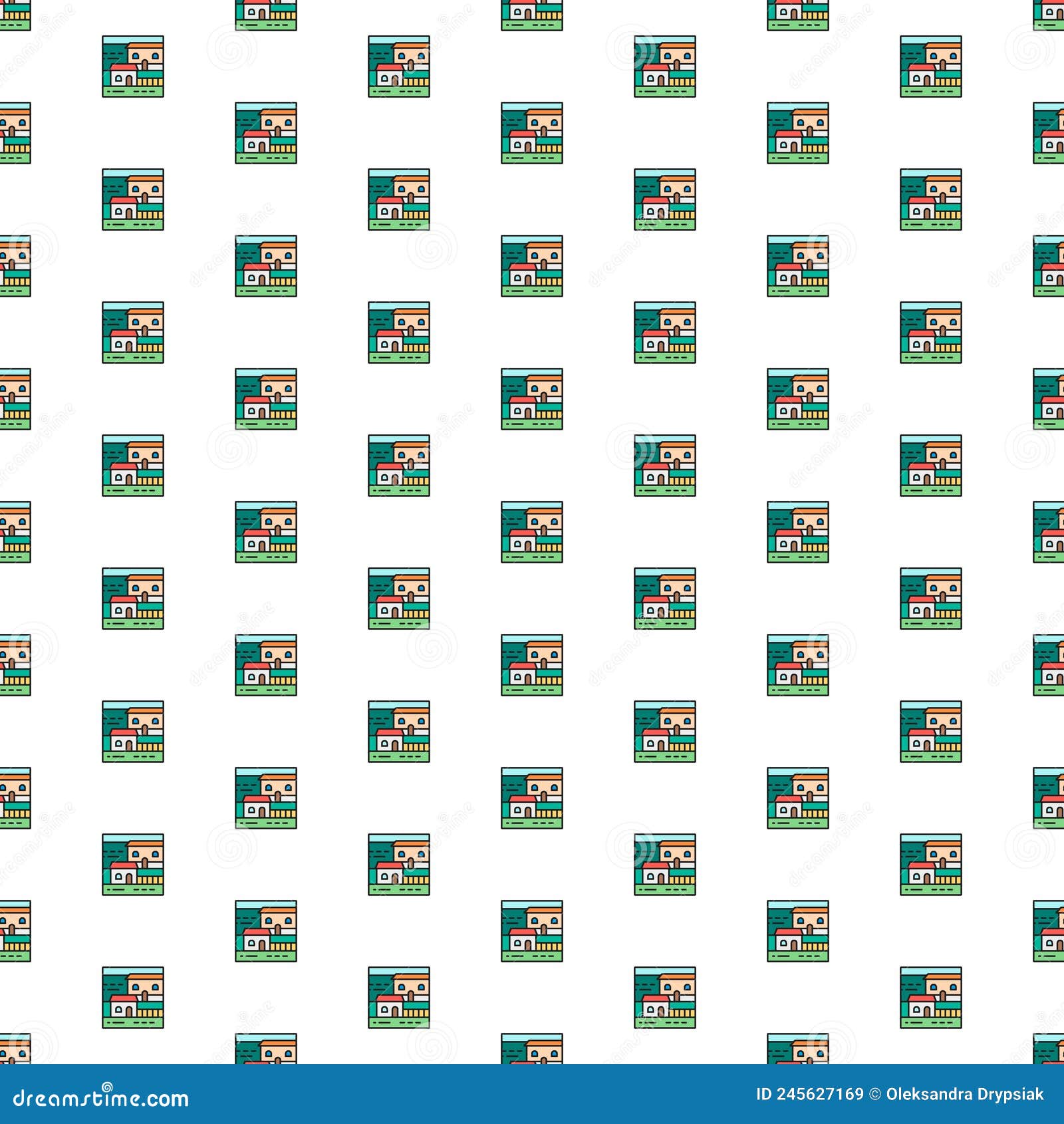 Set Of Vector Cottage Line Art Logo Minimal Illustration Design, Line ...