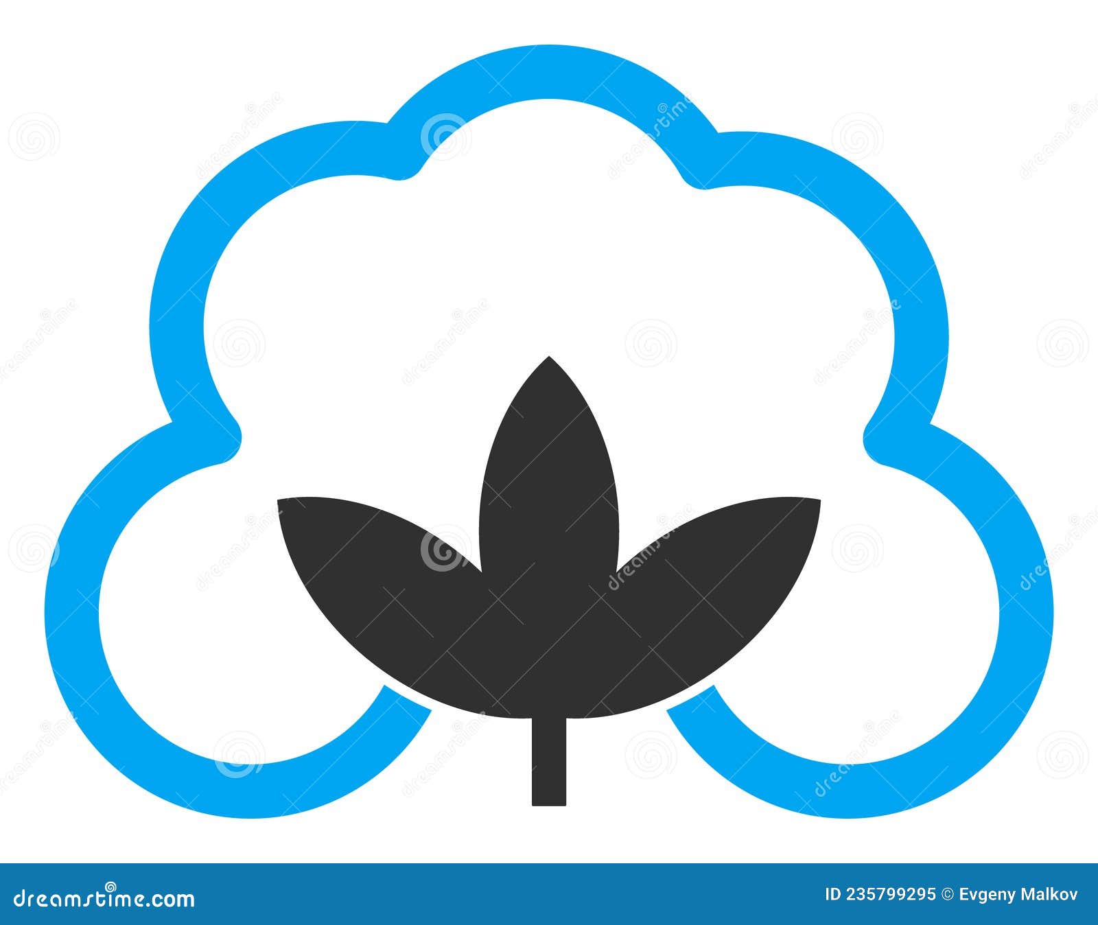 Vector Cotton Icon Illustration Stock Vector - Illustration of icon ...