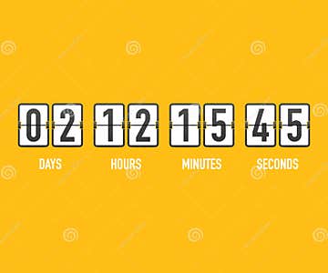 Countdown Clock Counter Timer. UI App Digital Count Down Circle Board ...