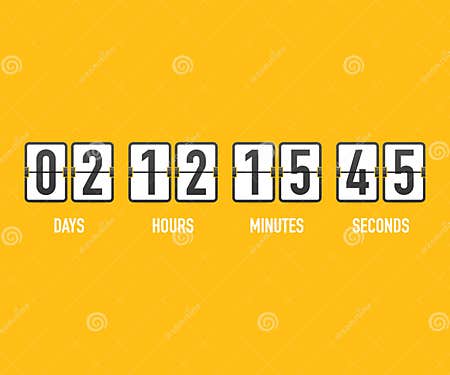 Countdown Clock Counter Timer. UI App Digital Count Down Circle Board ...