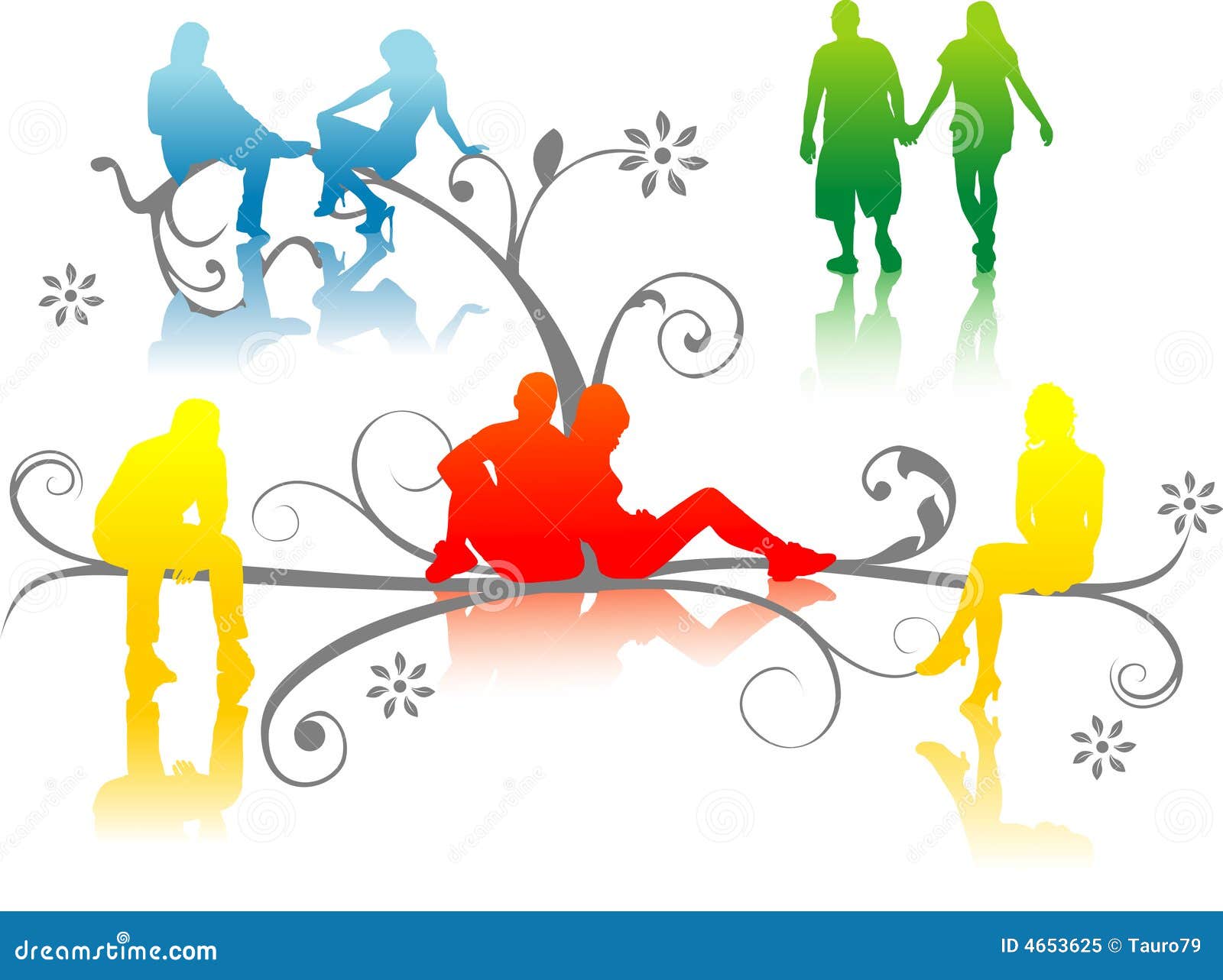 Vector Couple Illustration | CartoonDealer.com #4653625