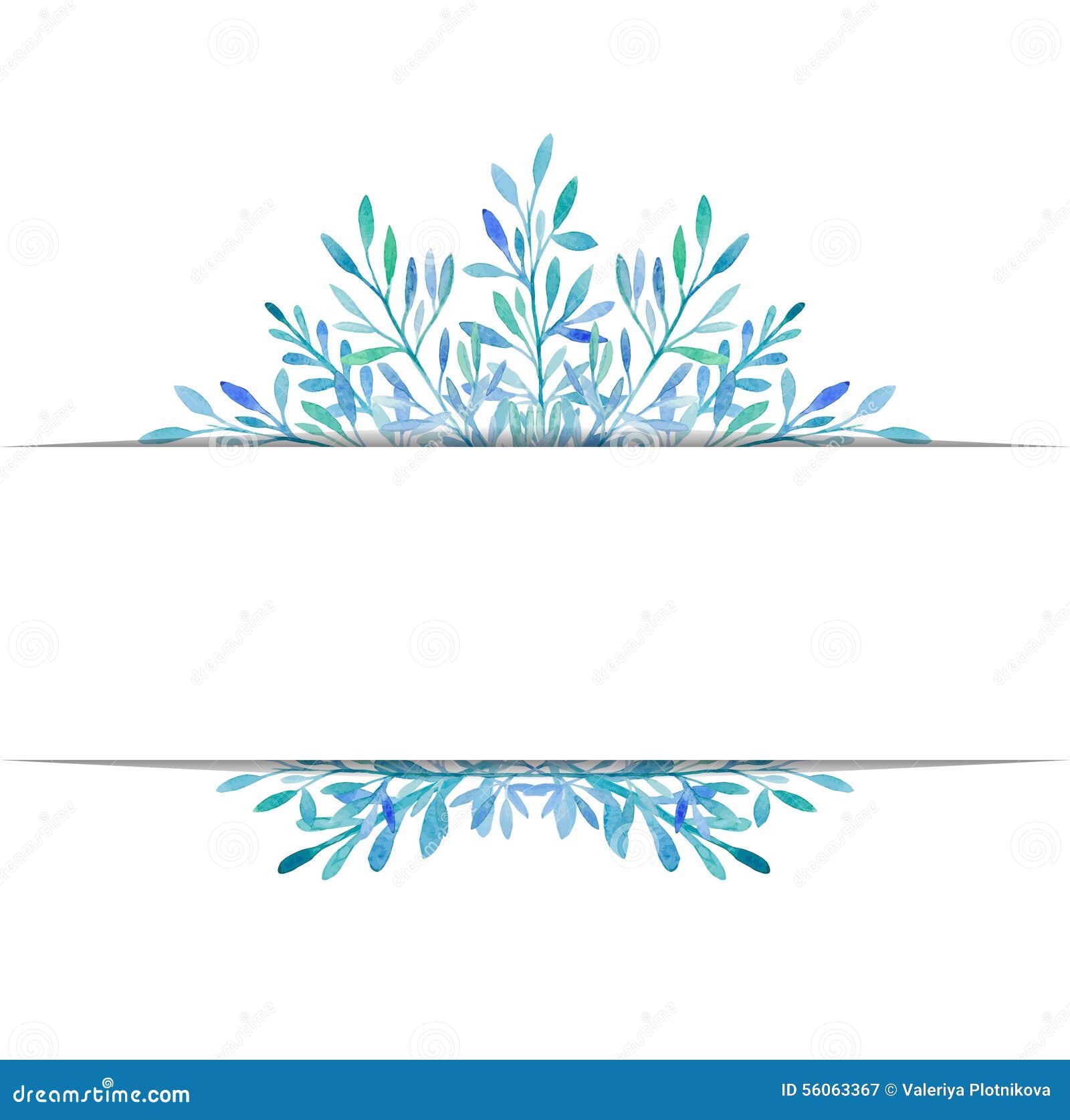Watercolor Plants Vector Illustration | CartoonDealer.com #51799030