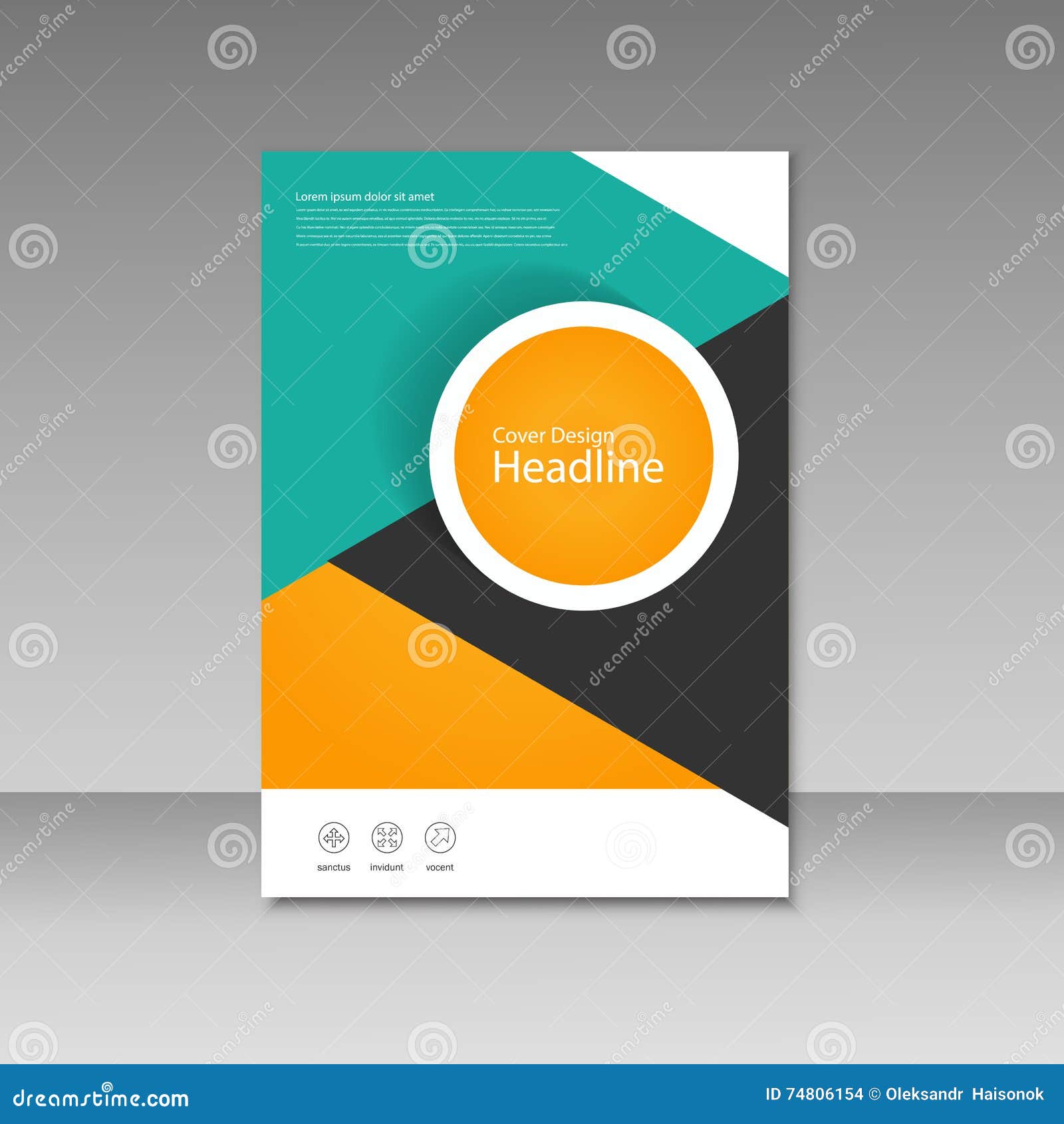 Vector Cover Design for Brochure Template Stock Vector - Illustration ...