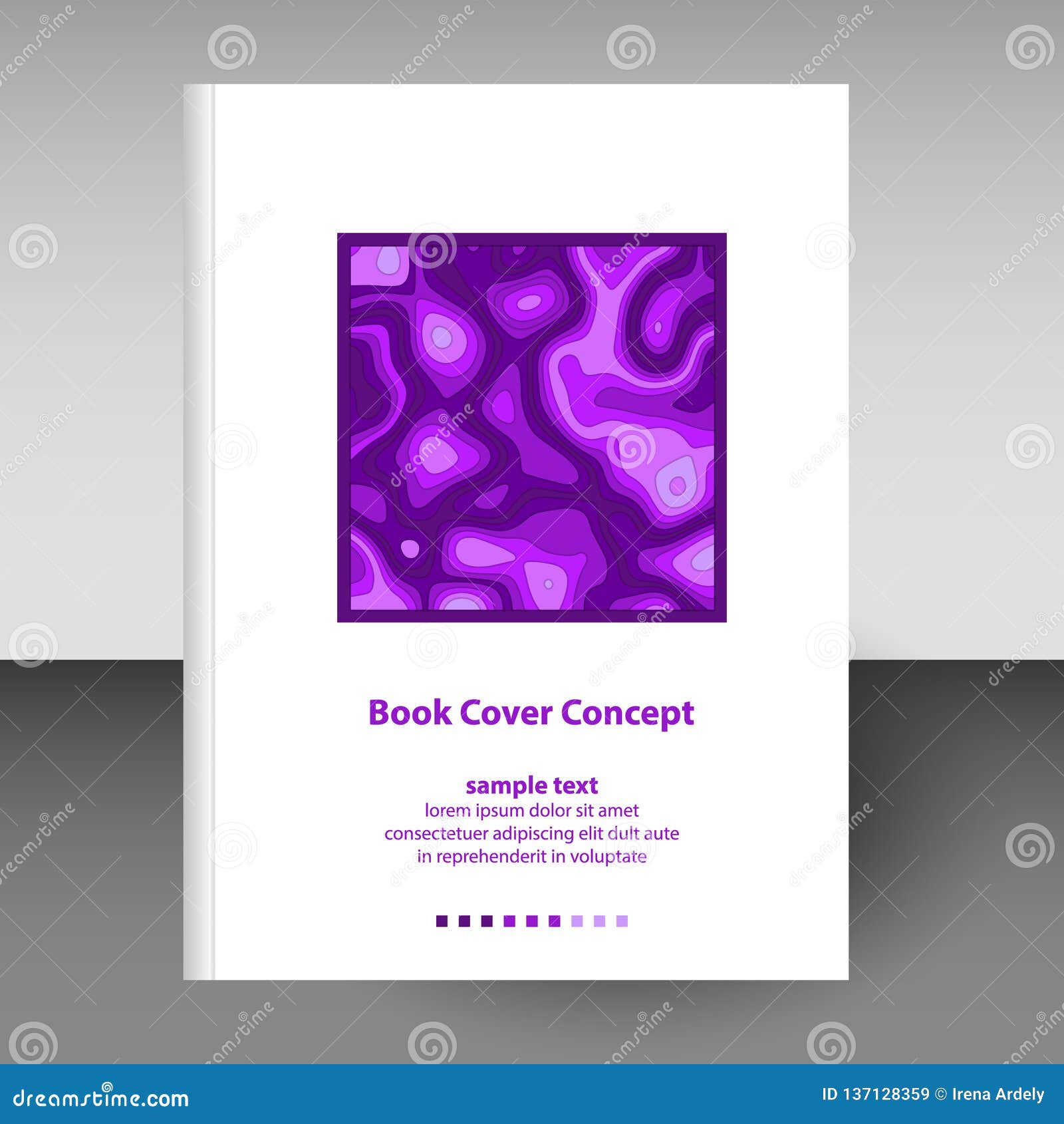 Vector Cover of Diary or Notebook Format A4 Layout Brochure Concept ...