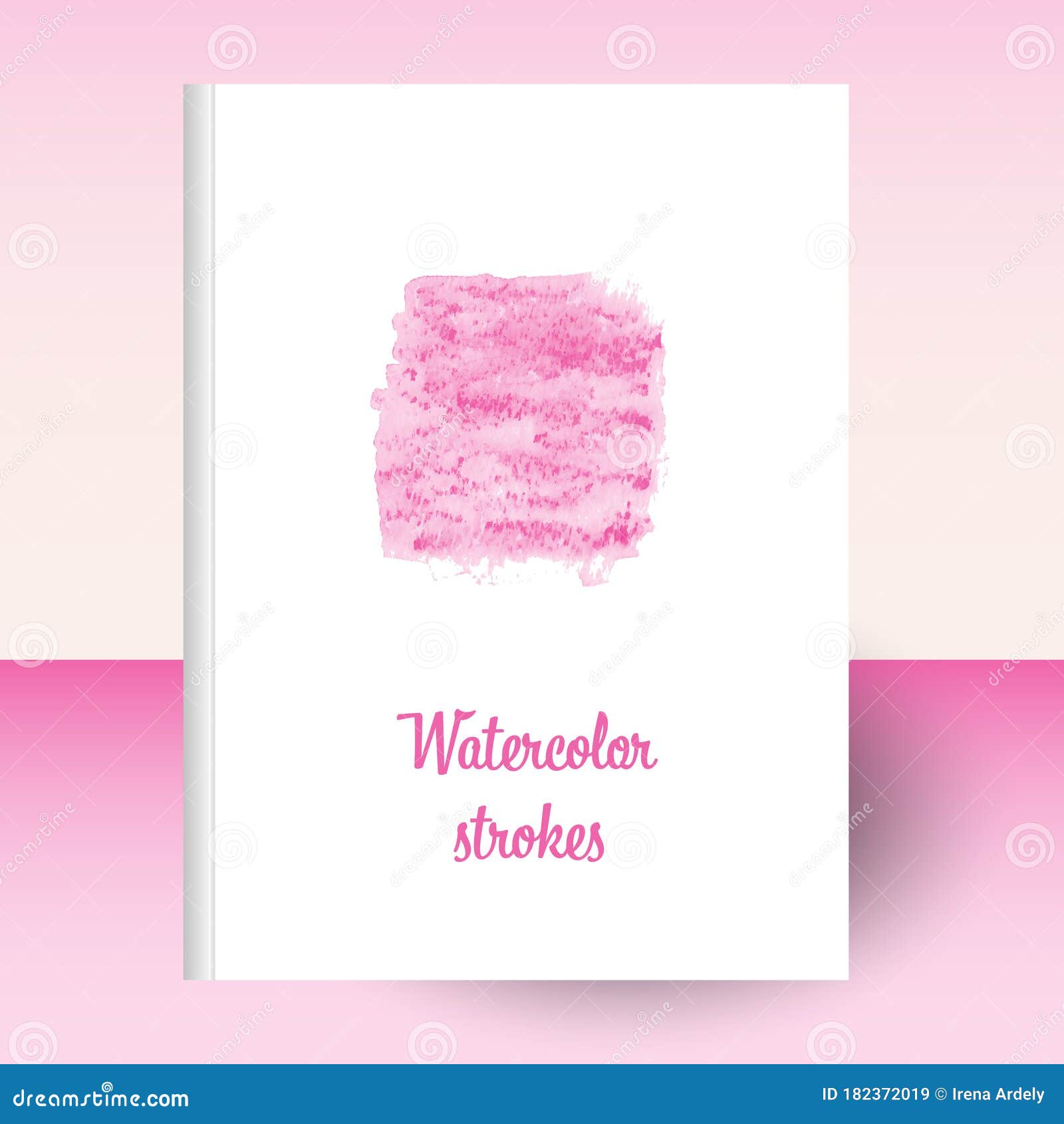 Vector Cover of Diary Hardcover - Format A4 Layout Brochure Concept ...