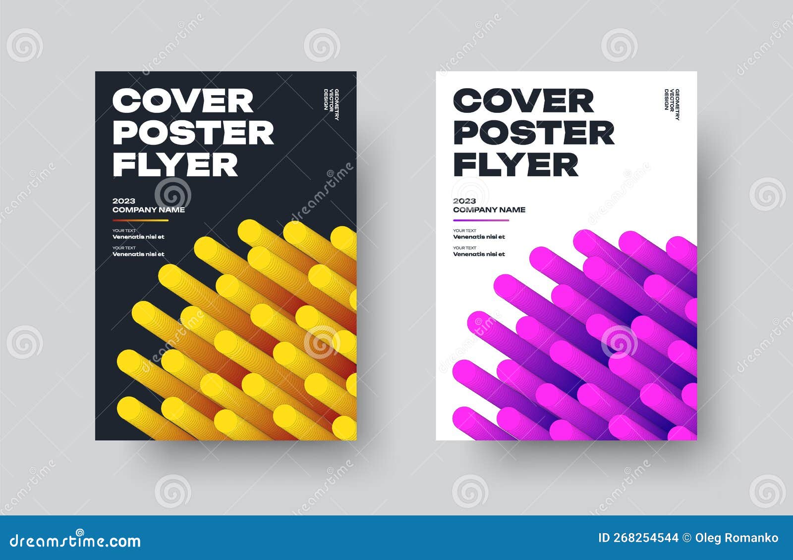 Vector Cover Template with Geometric Design in a Circle, EPS10 ...