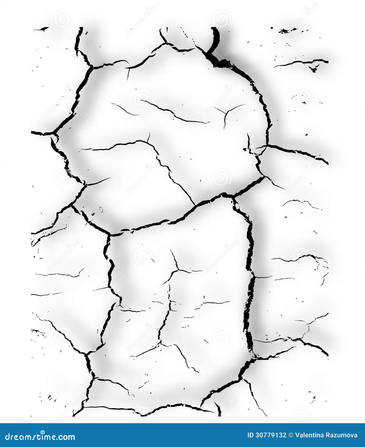 Vector Crack Texture. | CartoonDealer.com #30779132