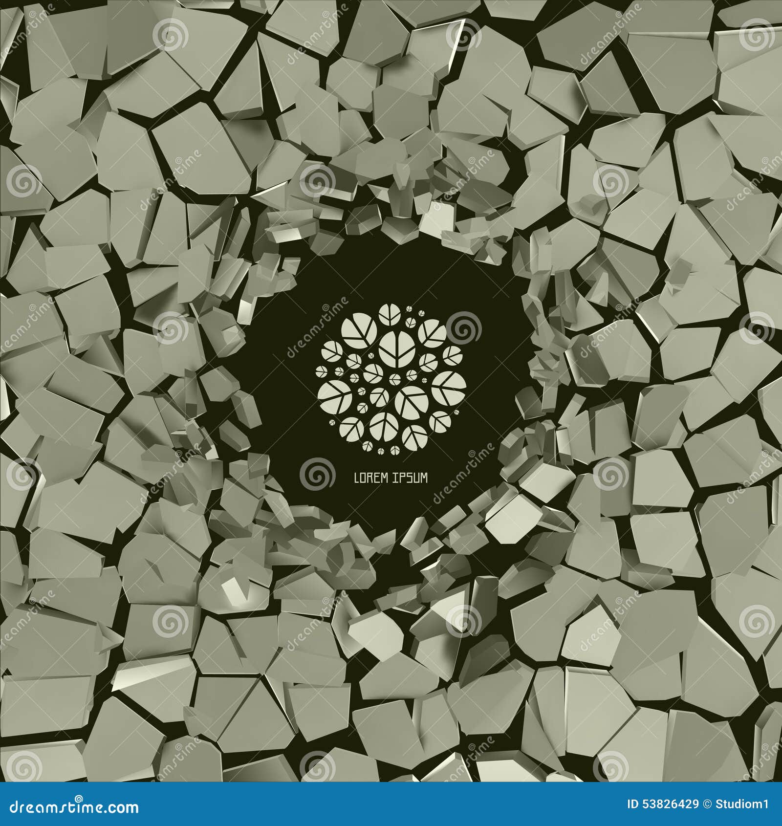 Vector cracked background stock vector. Illustration of danger - 53826429