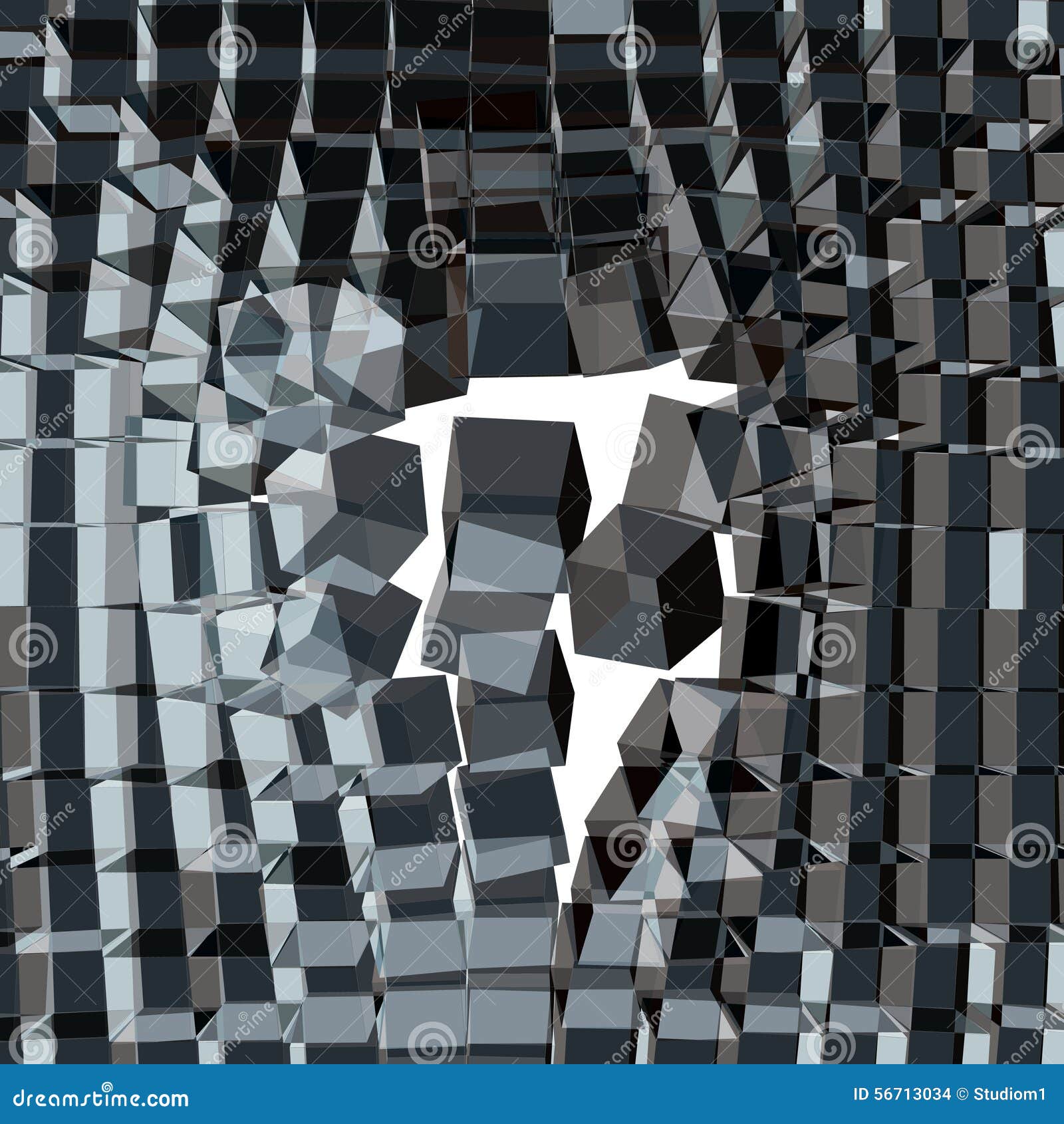 Vector Cracked Background. 3d Vector Illustration Stock Vector ...