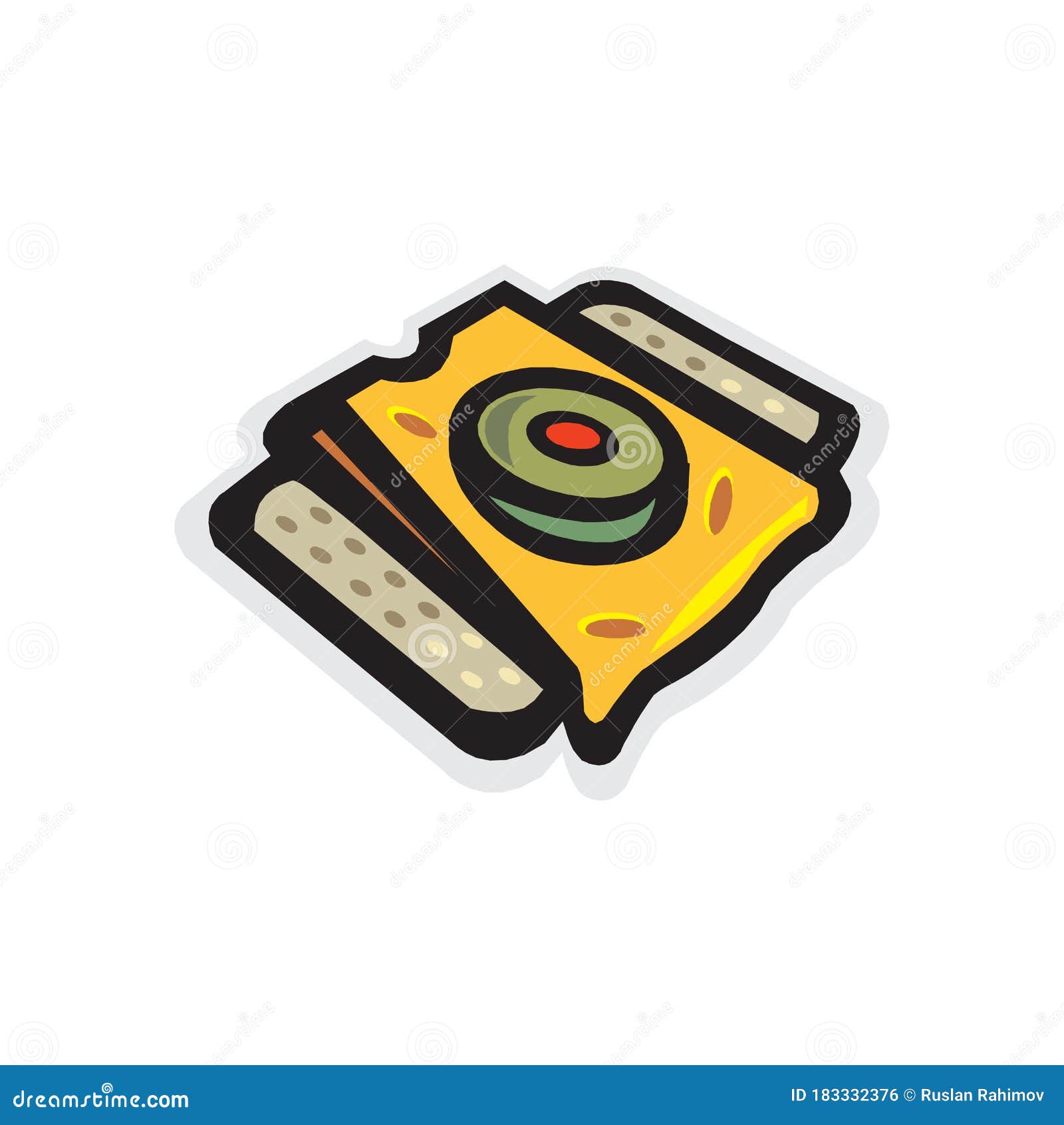 Vector Cracker Isolated on White Background in EPS10 Stock Vector ...