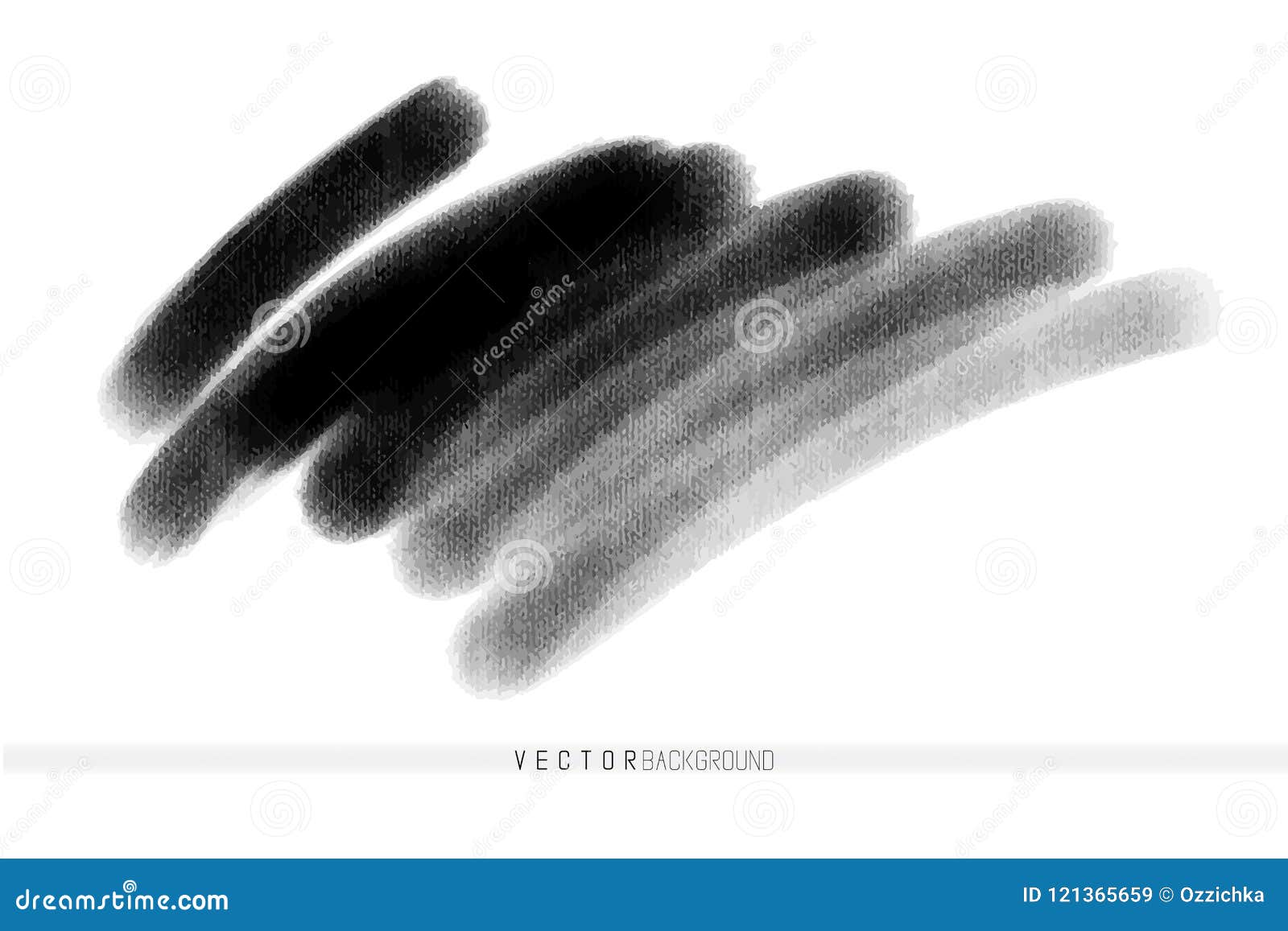 Vector Crayon Effect Hand Drawn Strokes As Design Elements. Hand Drawn ...