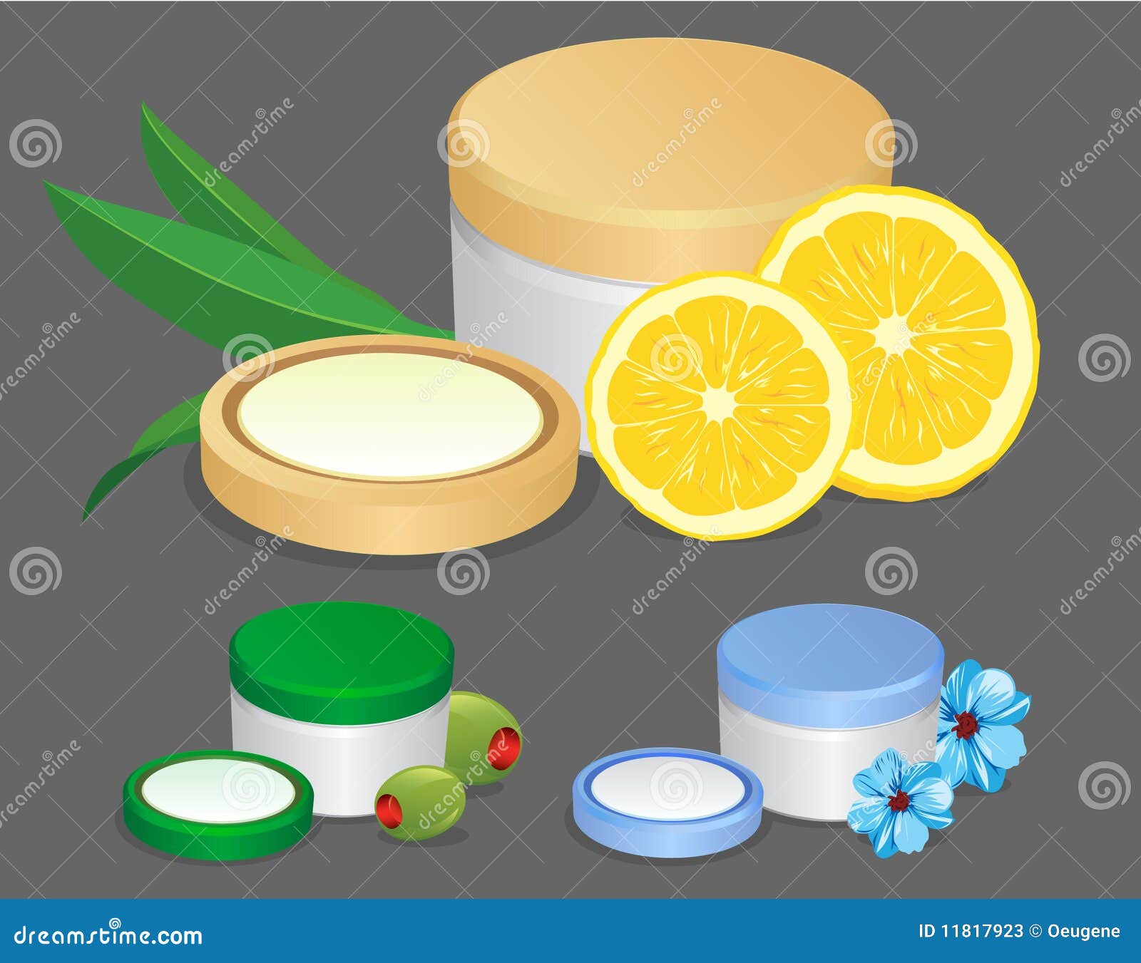 Vector cream containers stock illustration. Illustration of abstract ...