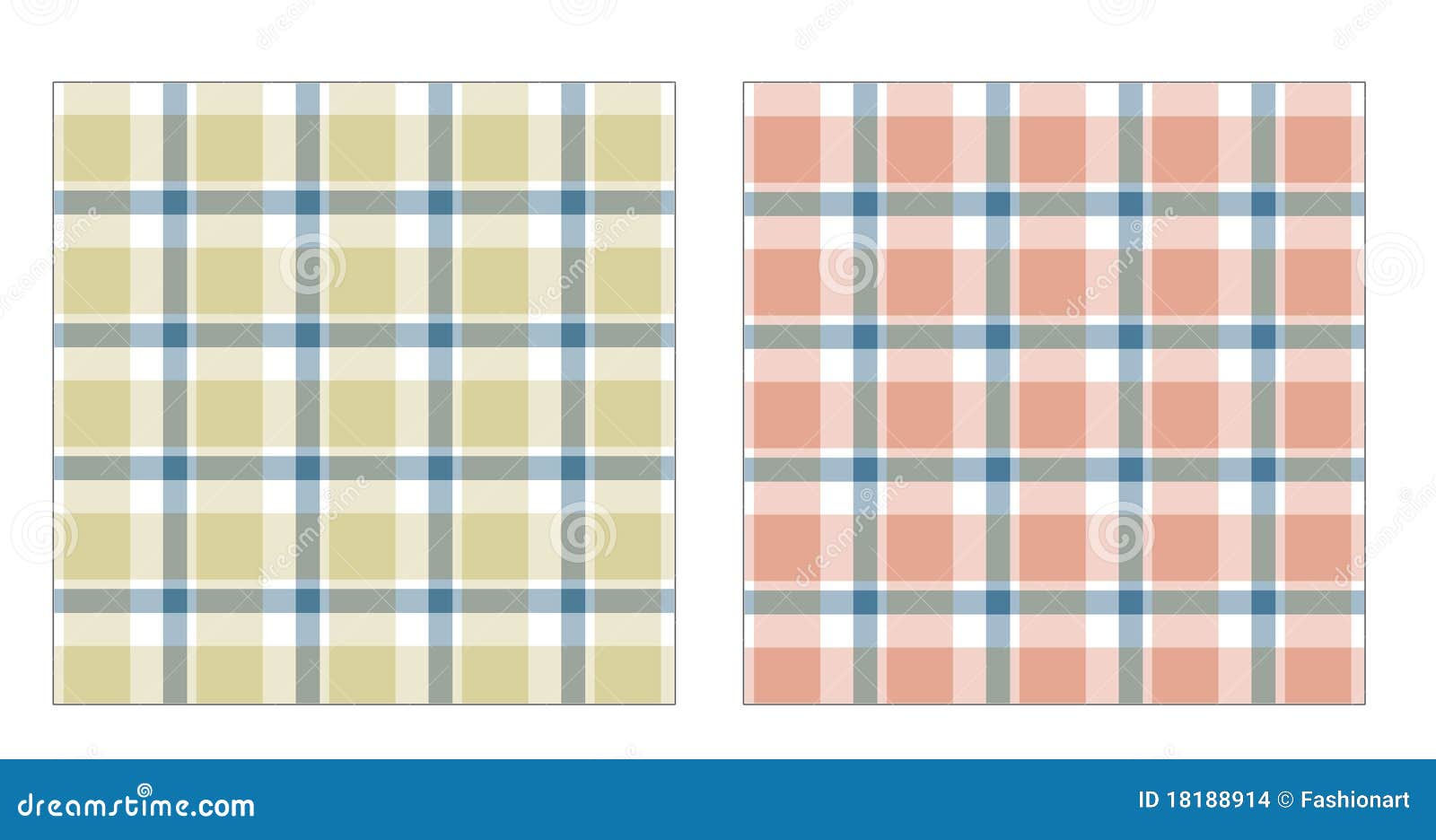 Vector Cream Red Plaid Background Stock Illustration - Illustration of ...