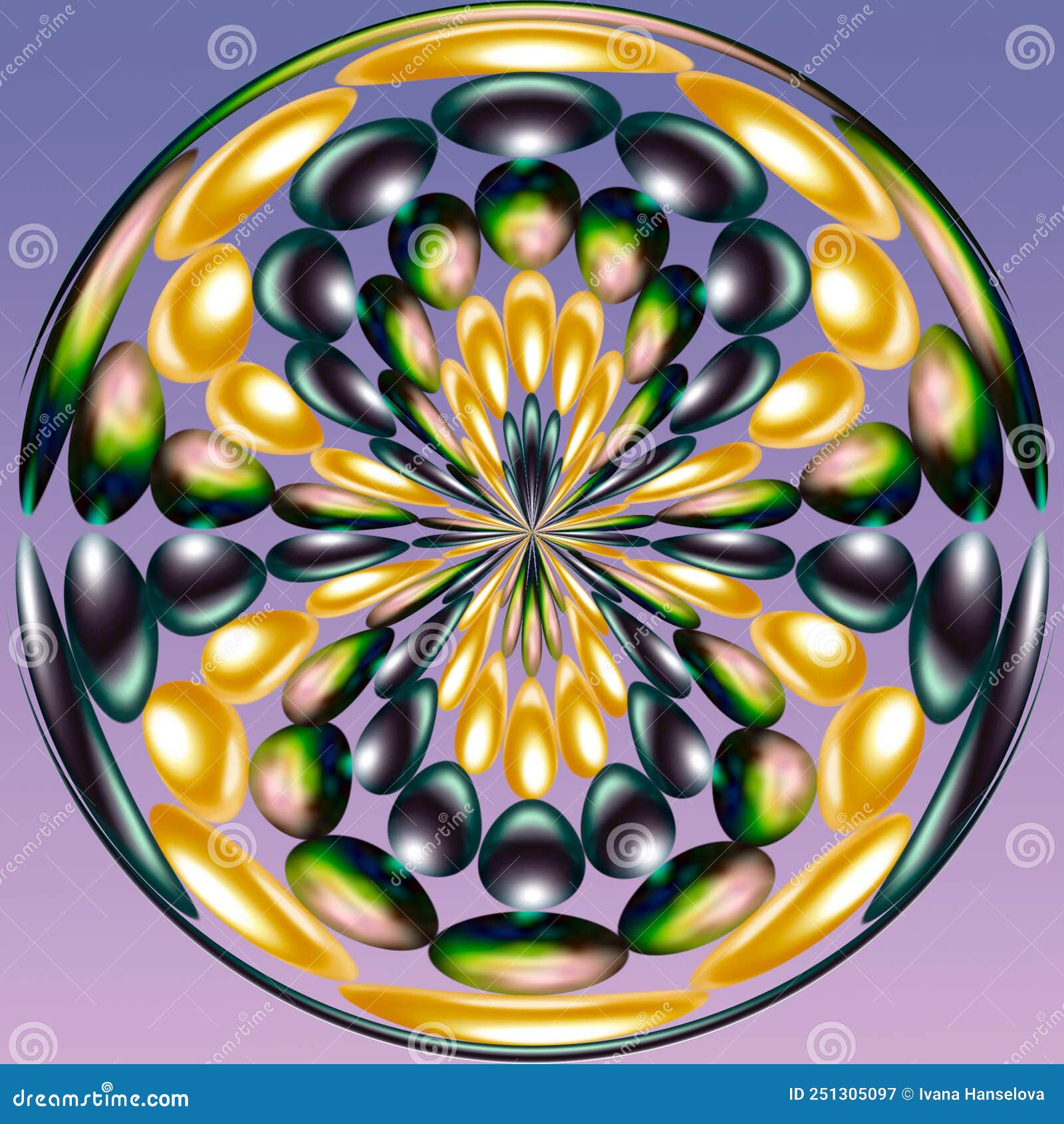 Colorful pearls. stock illustration. Illustration of pattern - 251305097