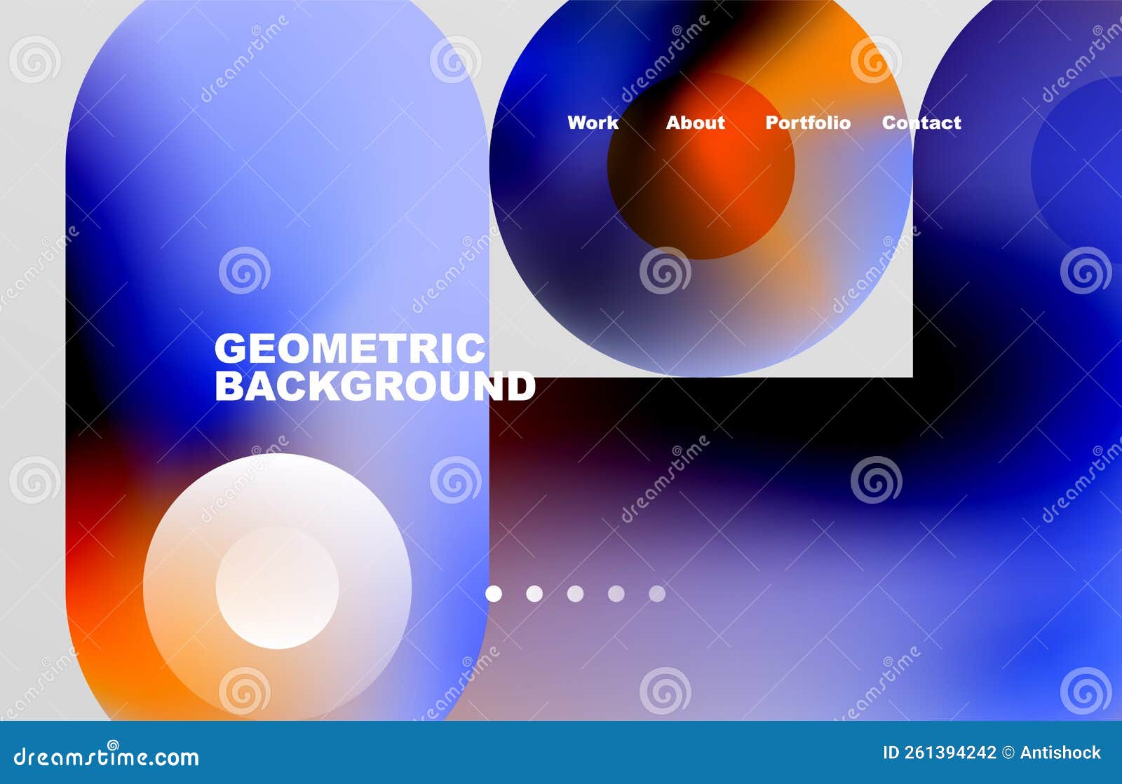 Vector Creative Abstract Background Template Stock Vector ...